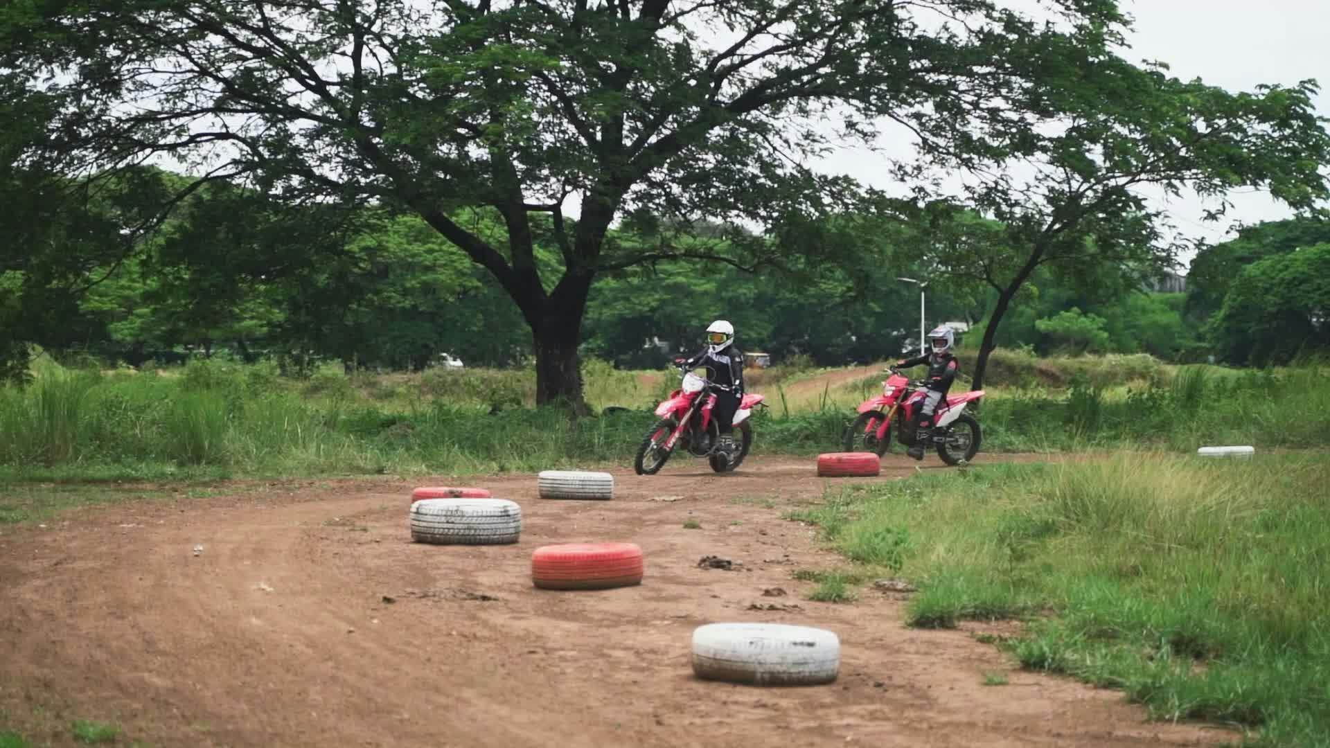 Exciting Dirt Bike Race on Outdoor Track Free Stock Video Footage ...