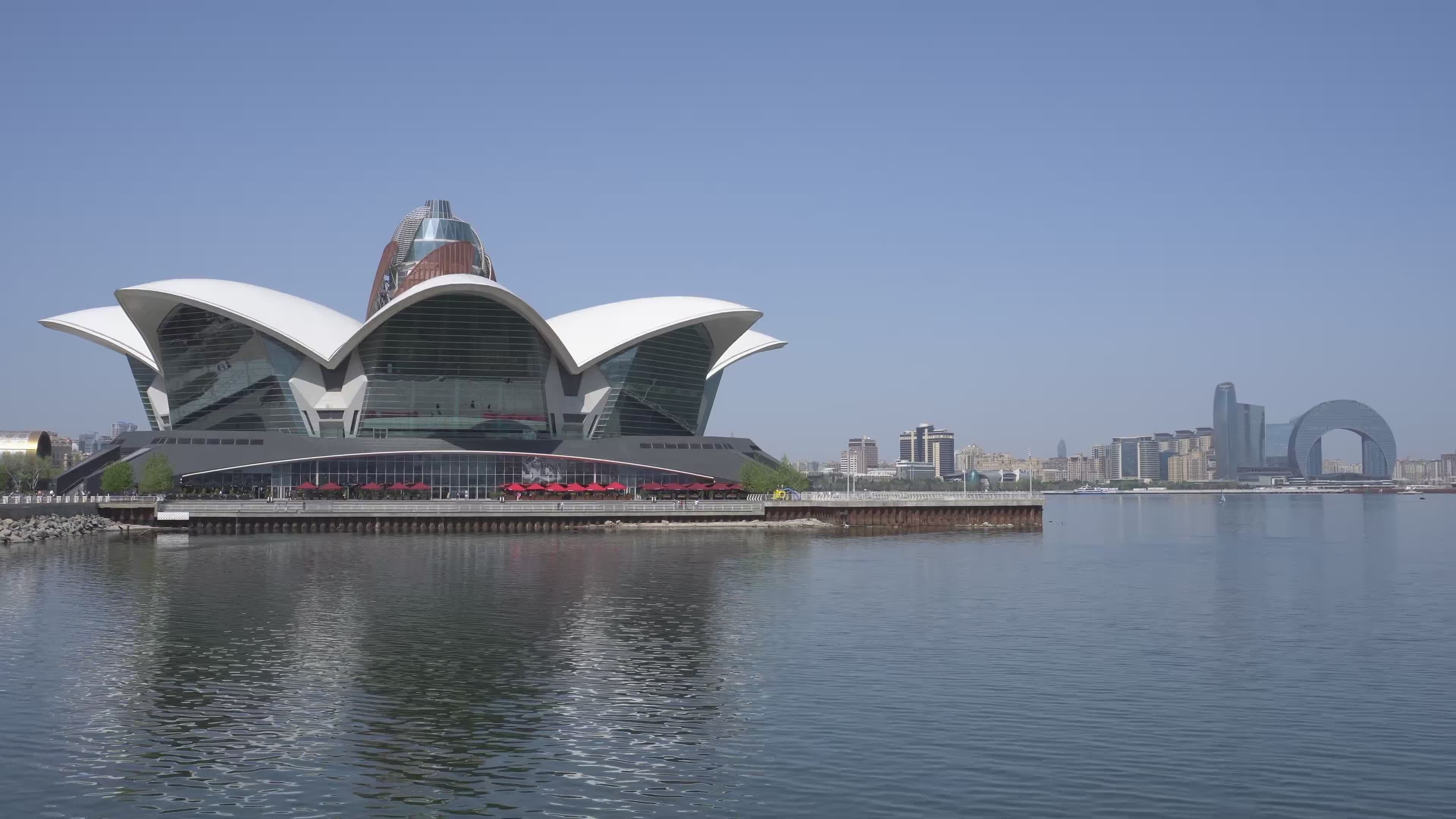 Modern Architecture by Harbin Opera House Free Stock Video Footage ...