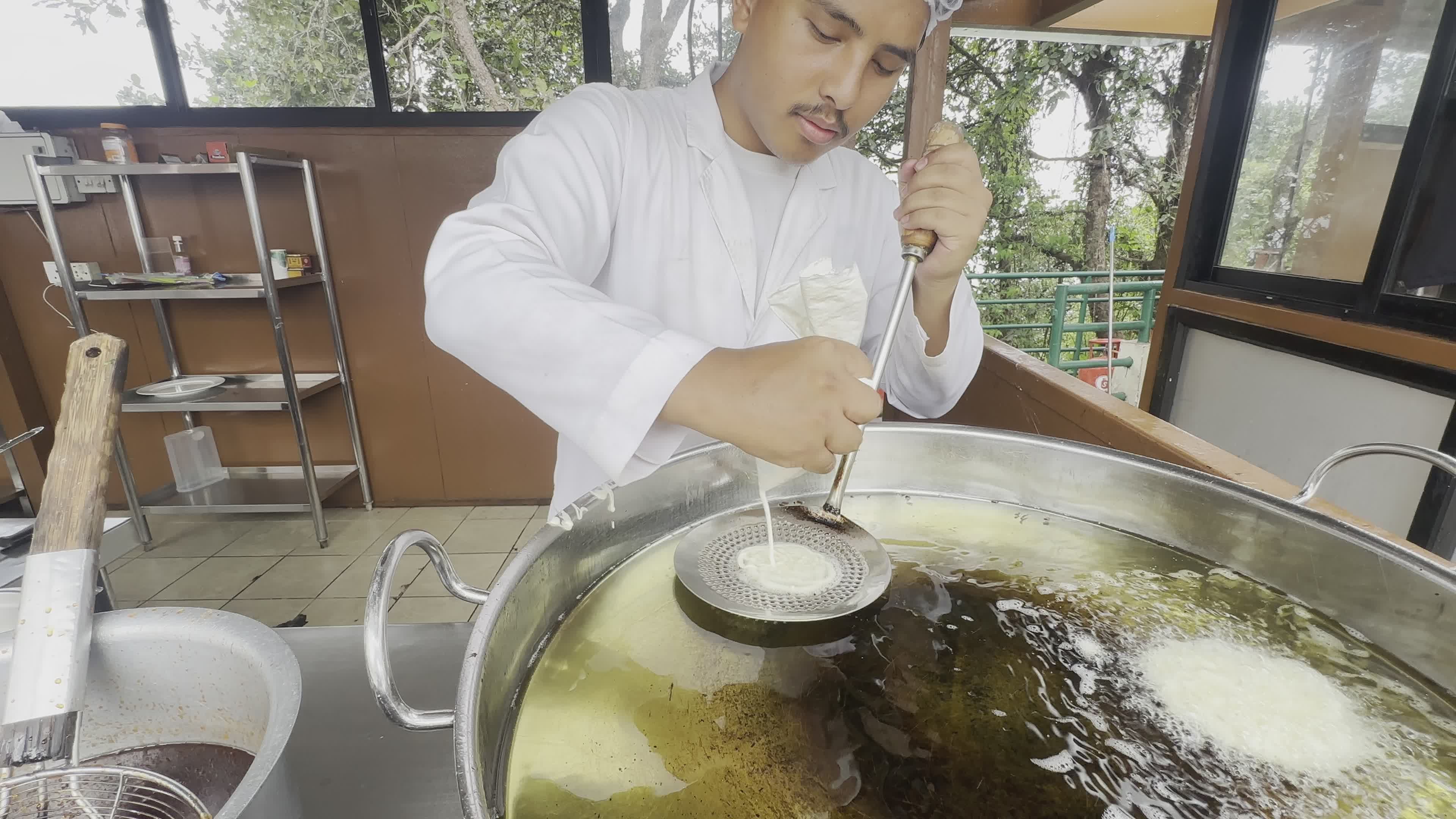 Traditional Cooking in Kathmandu: Making Sel Roti Free Stock Video ...