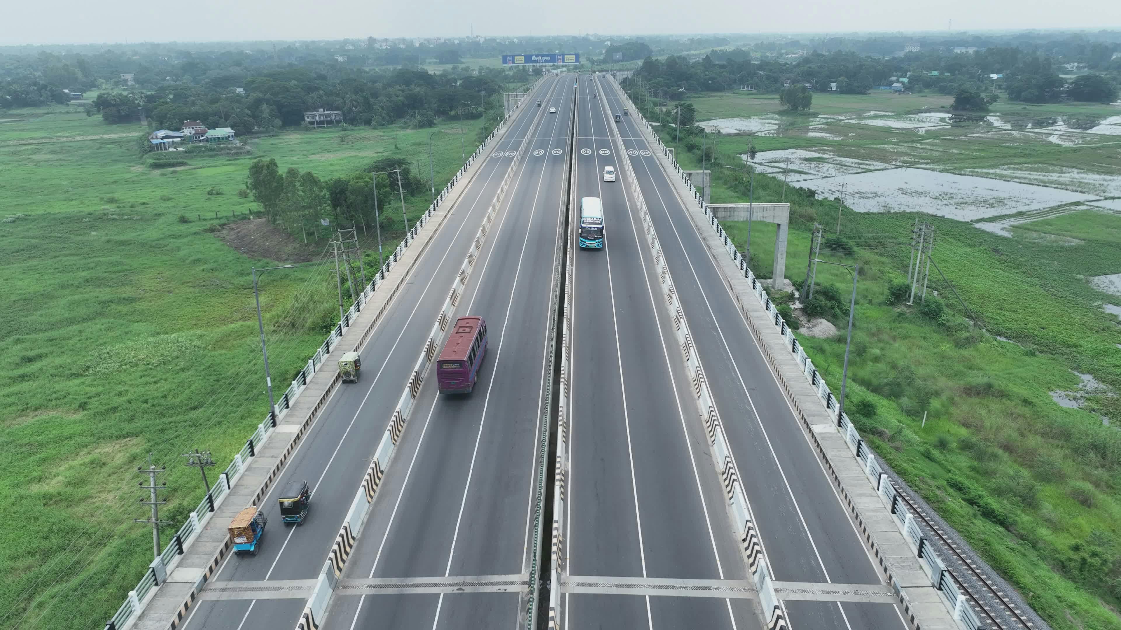 Aerial View of Dhaka-Mawa Expressway Free Stock Video Footage, Royalty ...