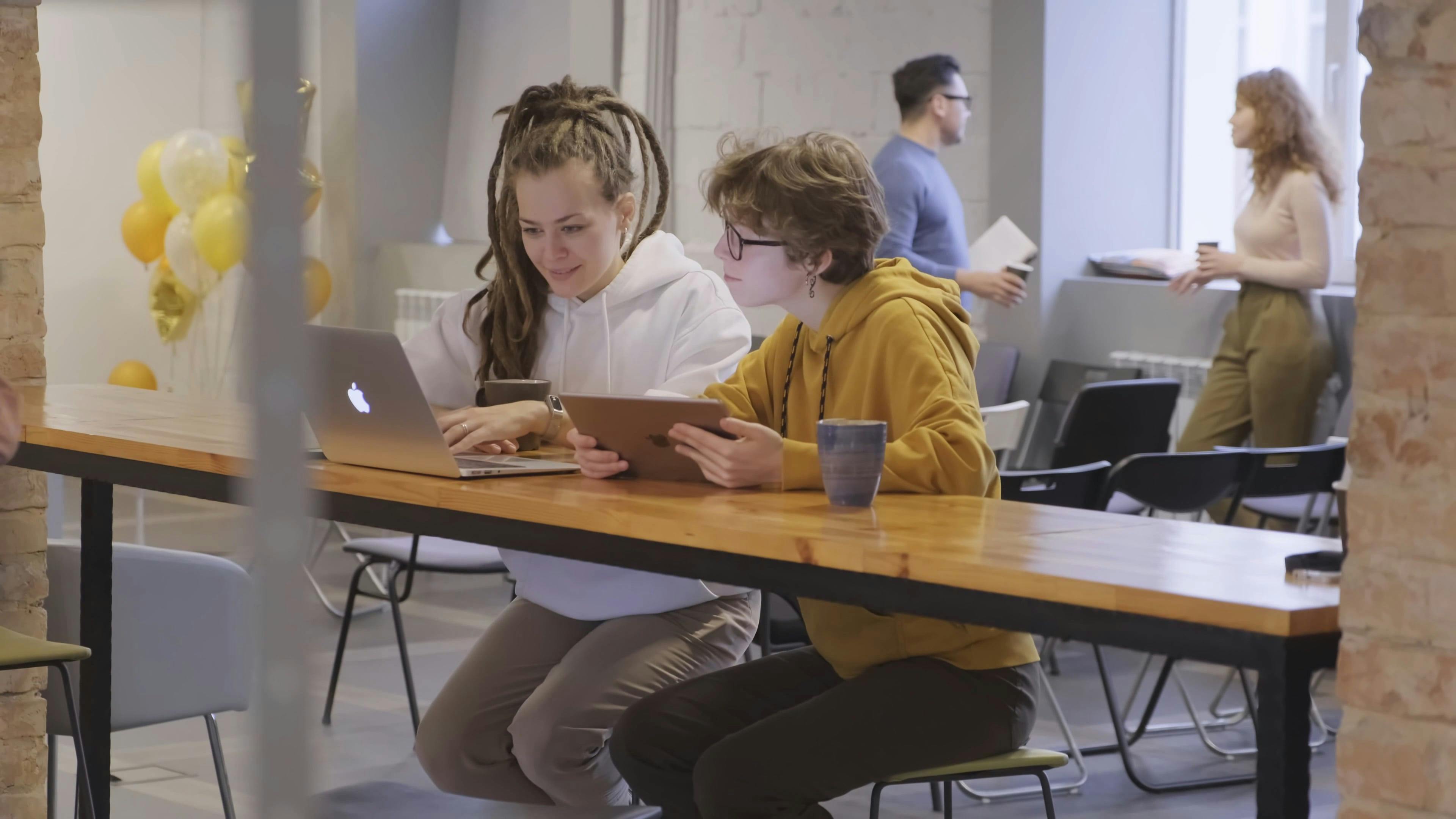 People Busy Working In Their Workplace Free Stock Video Footage ...