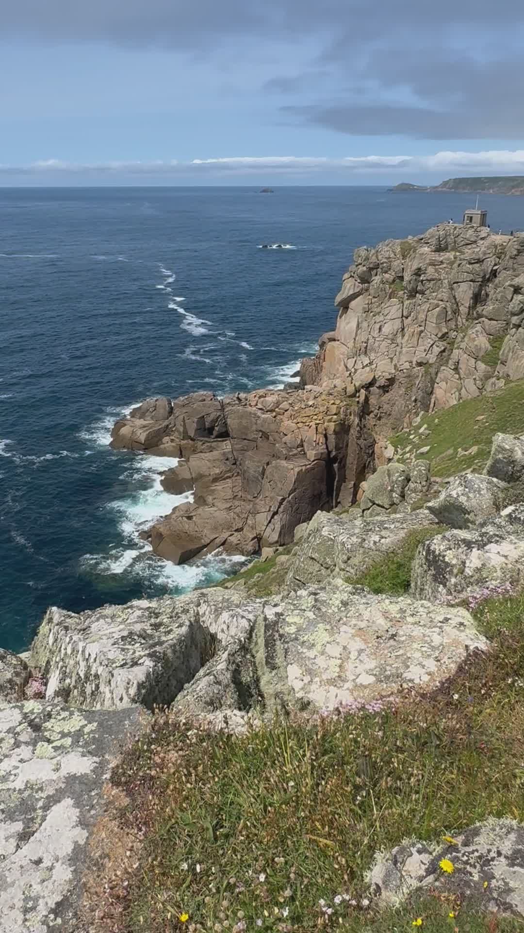 Stunning Coastal Cliffs Overlooking Ocean Waves Free Stock Video ...