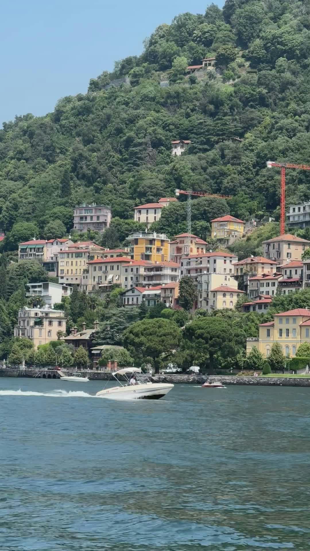 Scenic Boating Adventure on Lake Como, Italy Free Stock Video Footage ...