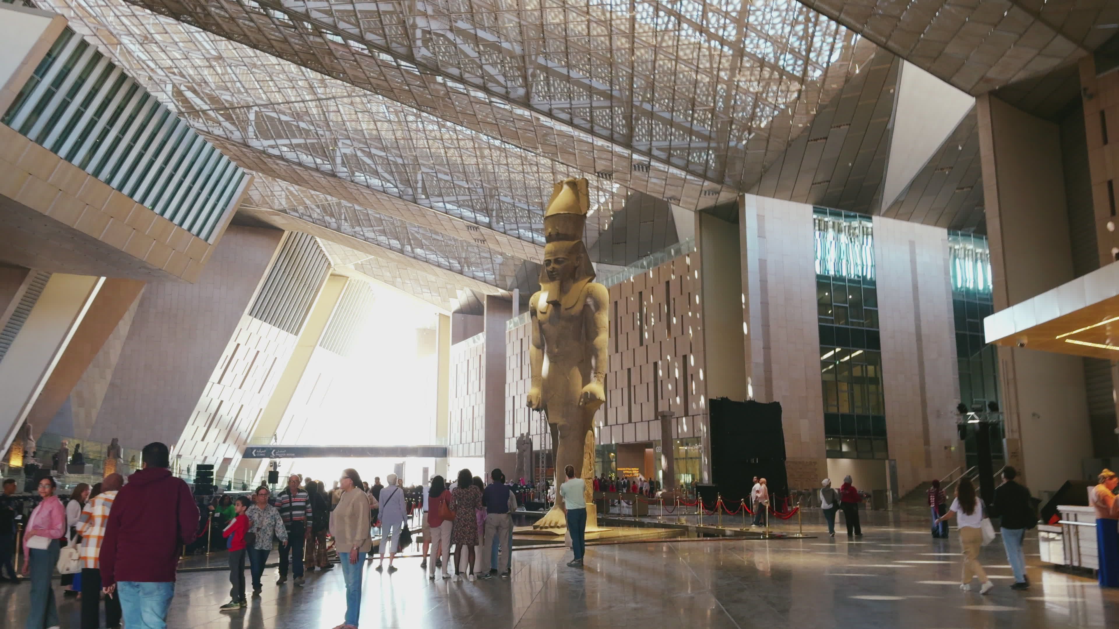 Grand Hall with Monumental Sculpture Free Stock Video Footage, Royalty ...