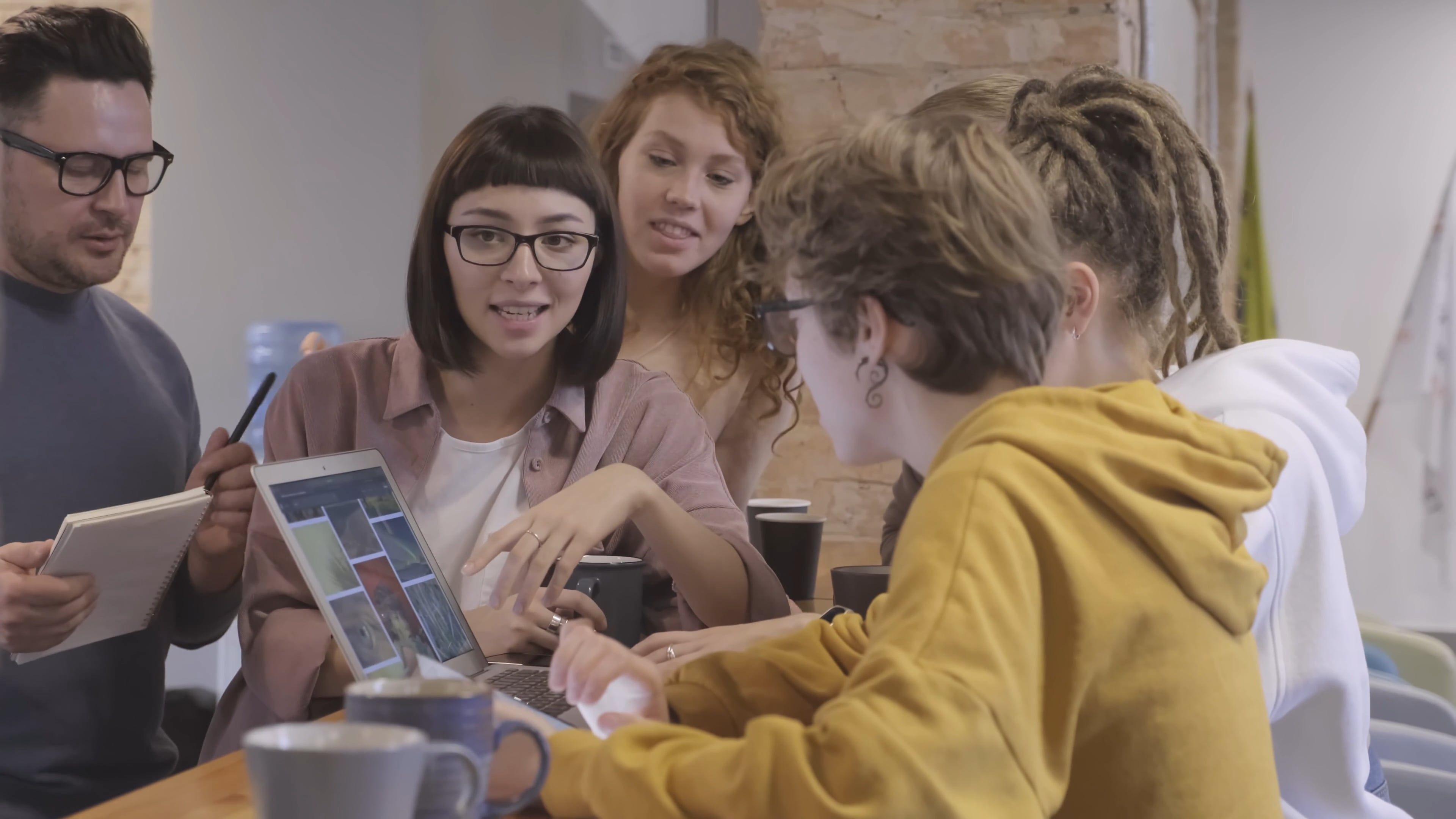 People Looking At A Laptop Screen Free Stock Video Footage, Royalty ...