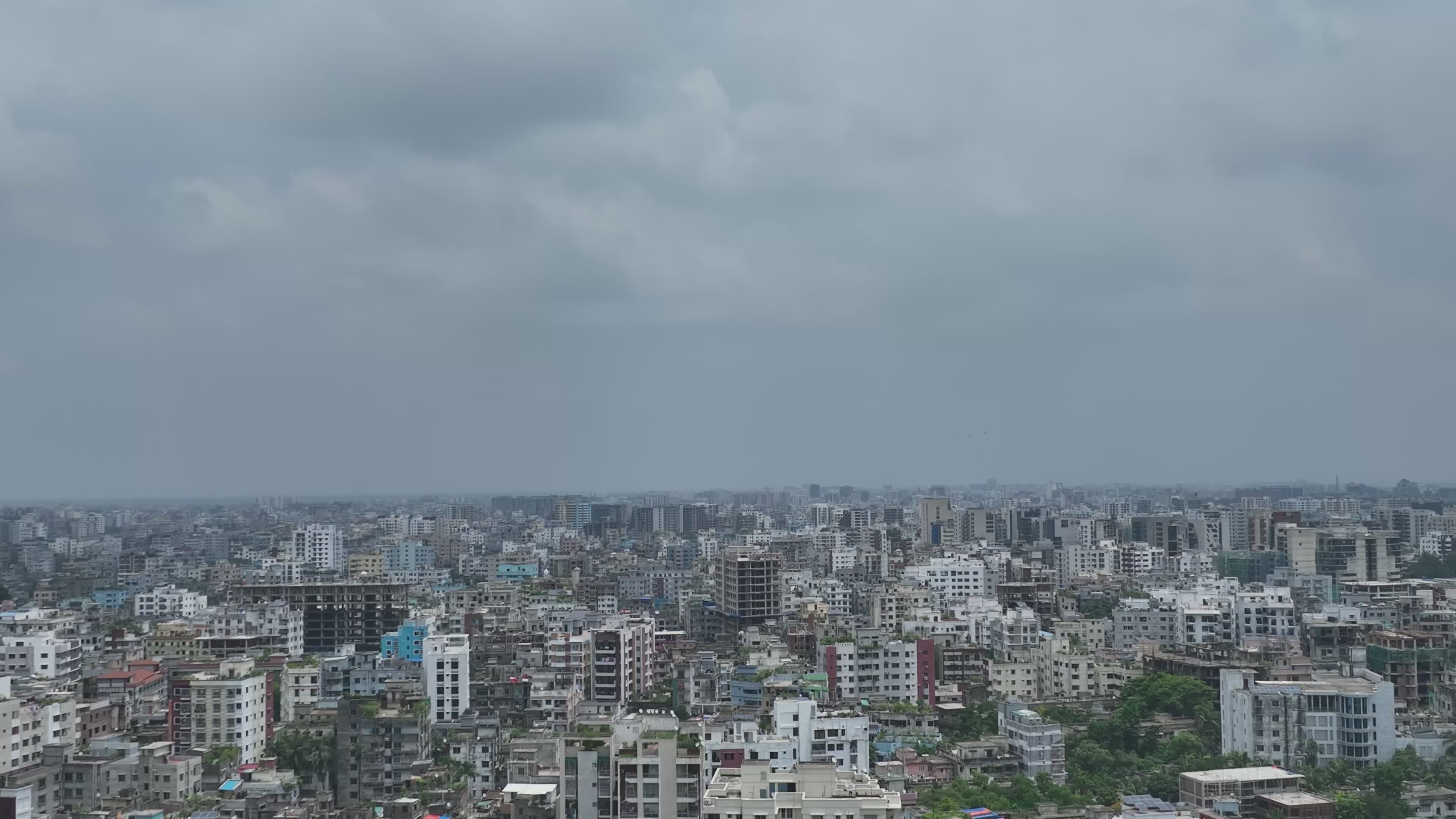 Aerial View of Dhaka's Urban Landscape Free Stock Video Footage ...