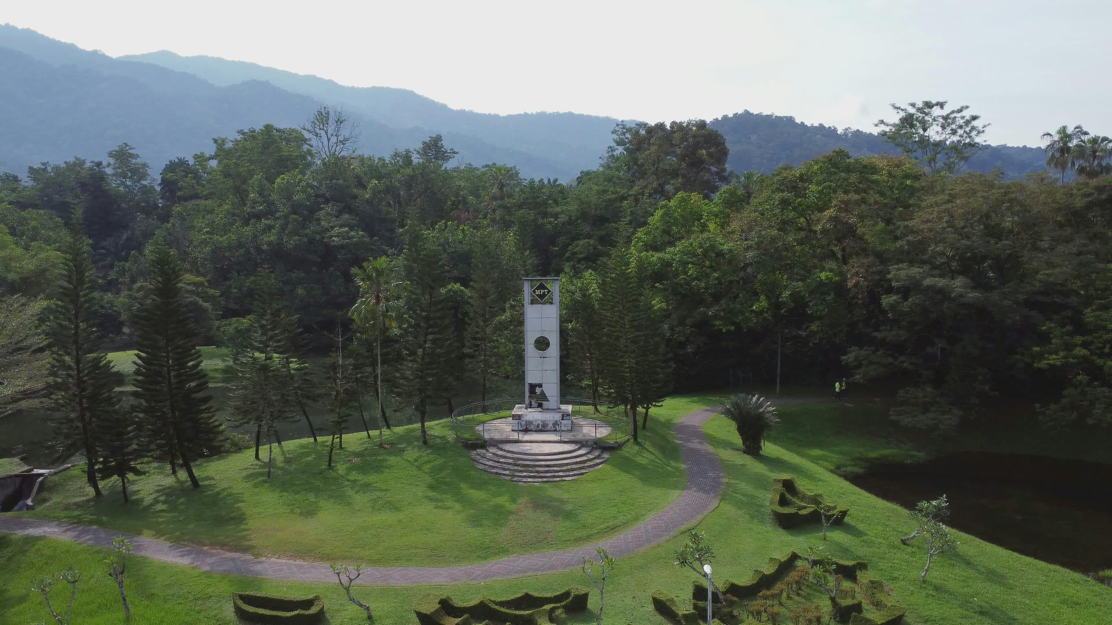 Scenic Aerial View of Taiping's Peaceful Park Free Stock Video Footage ...