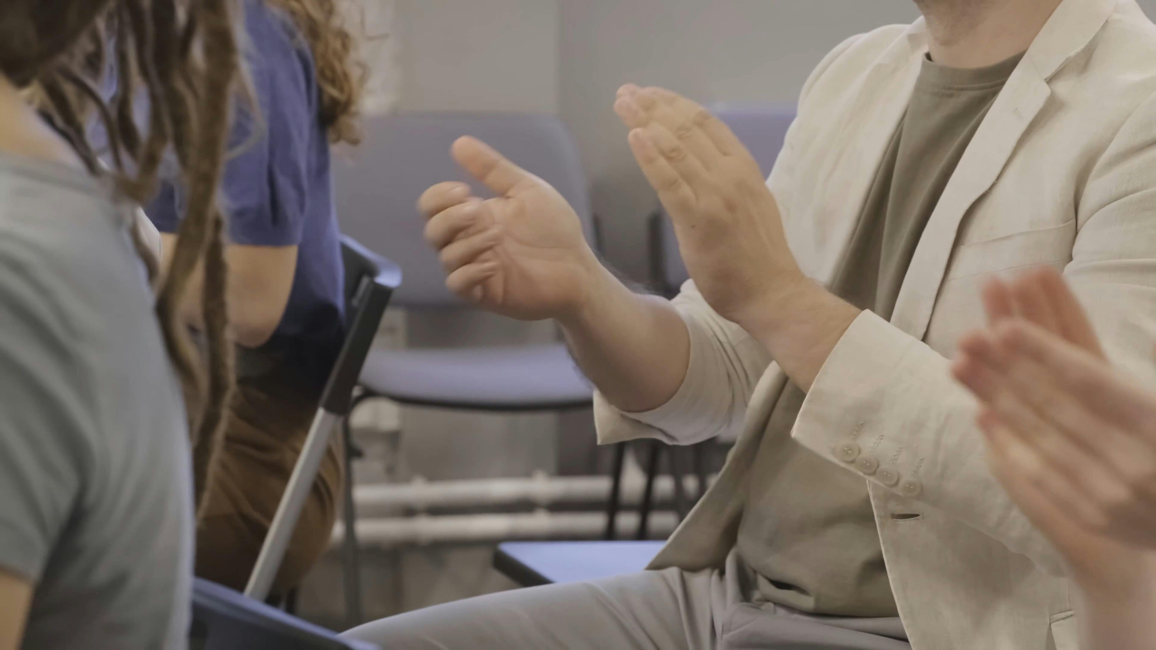 A Group Of People Clapping Their Hand In Approval · Free Stock Video