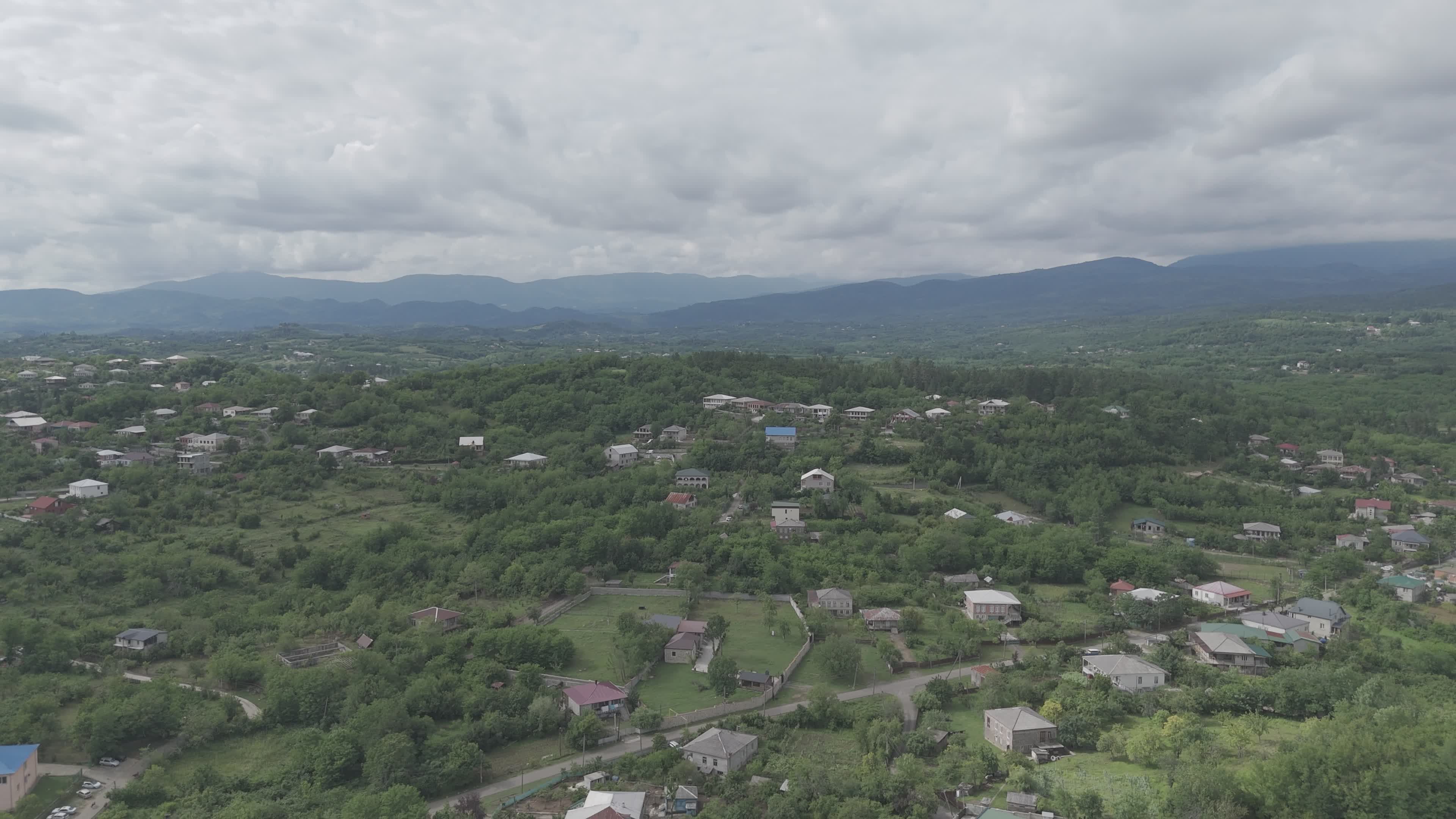 Scenic Aerial View of Kutaisi, Georgia Hills Free Stock Video Footage ...