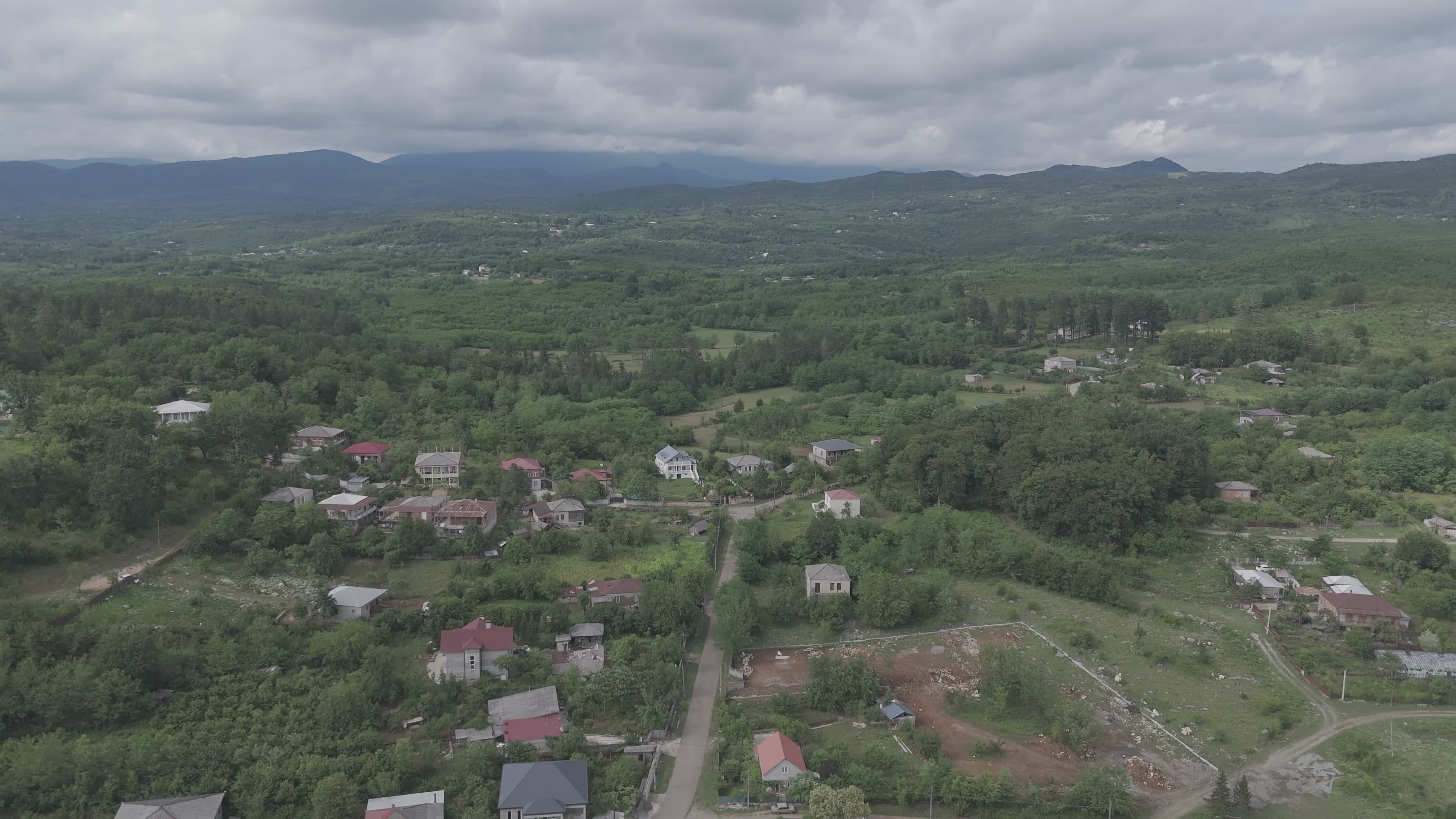 Stunning Aerial View of Georgian Countryside Free Stock Video Footage ...
