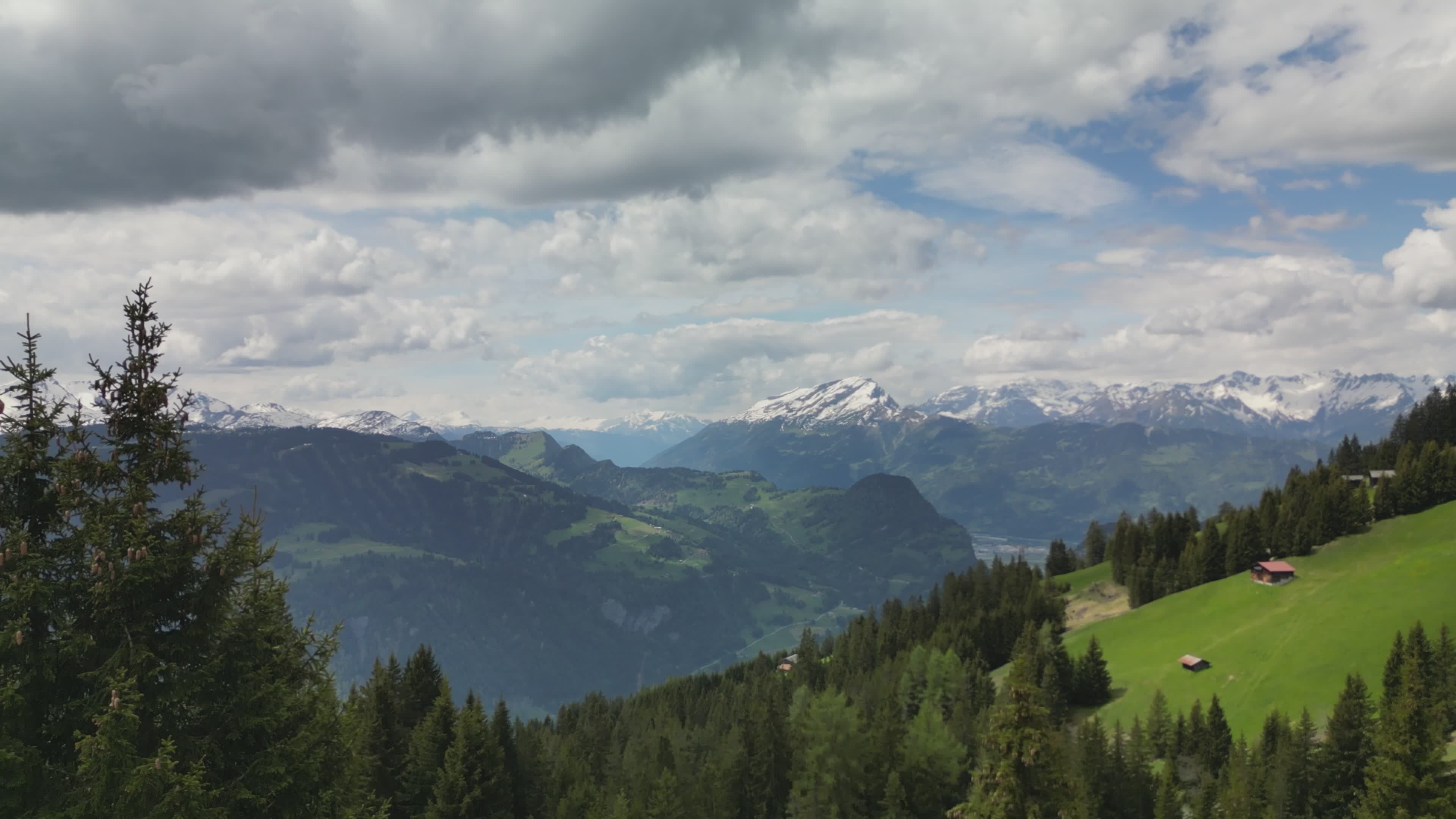 Scenic Alpine Mountain Views in Springtime Free Stock Video Footage ...