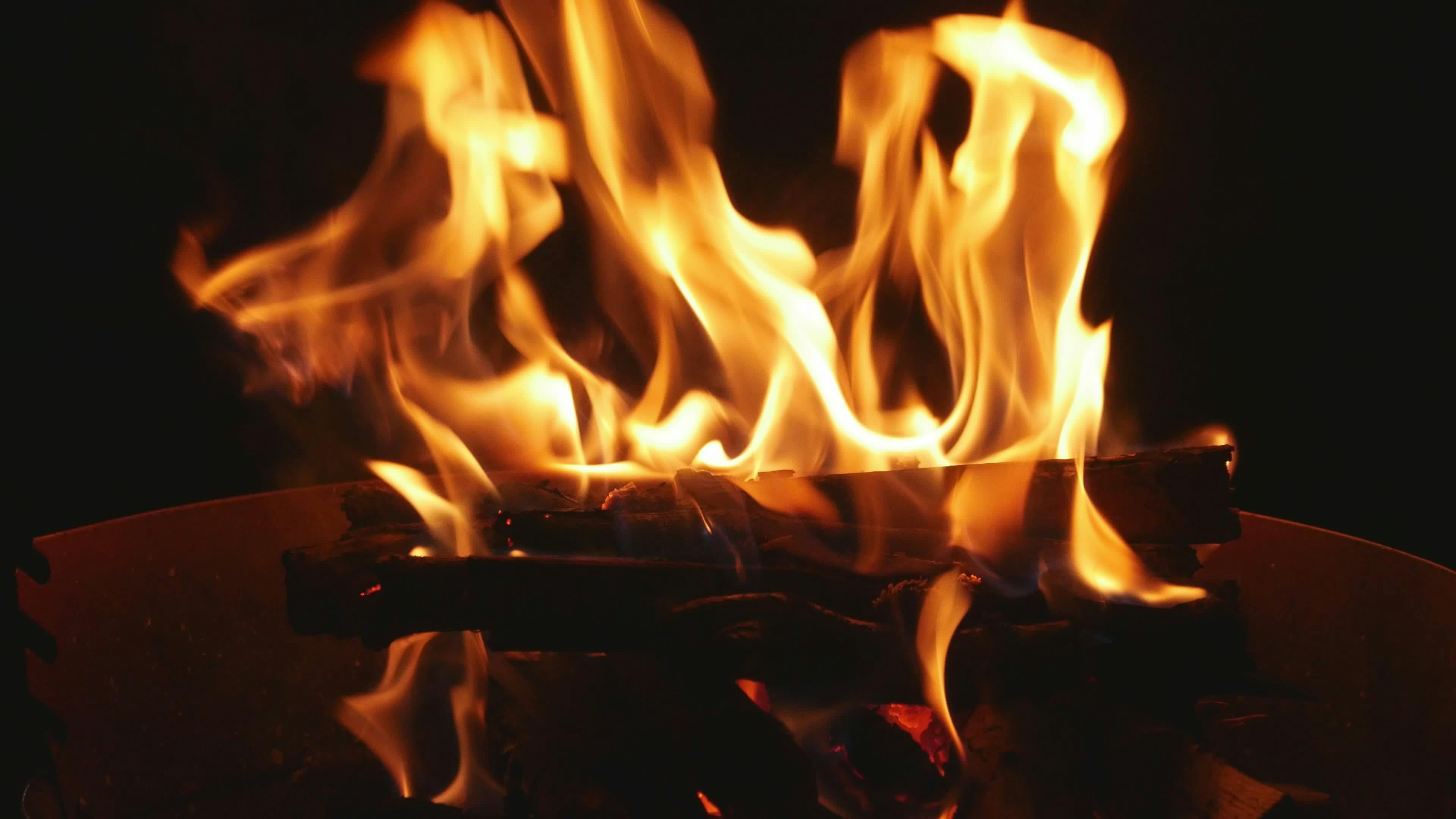 Close up on Fire Free Stock Video Footage, Royalty-Free 4K & HD Video Clip