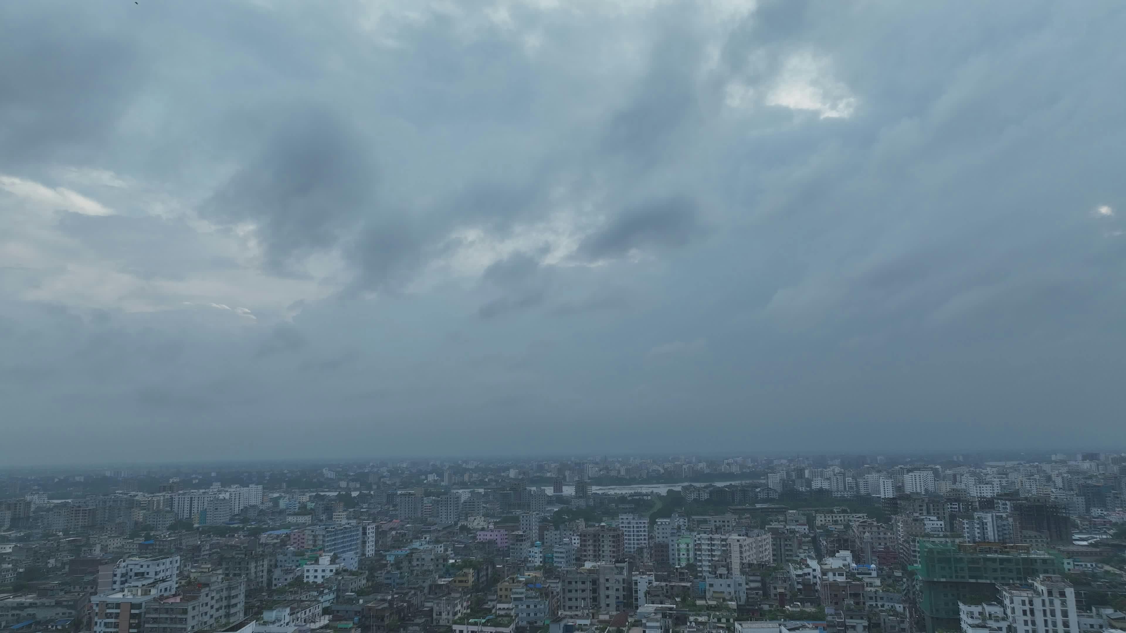 4K Aerial View of Dhaka City Skyline Free Stock Video Footage, Royalty ...