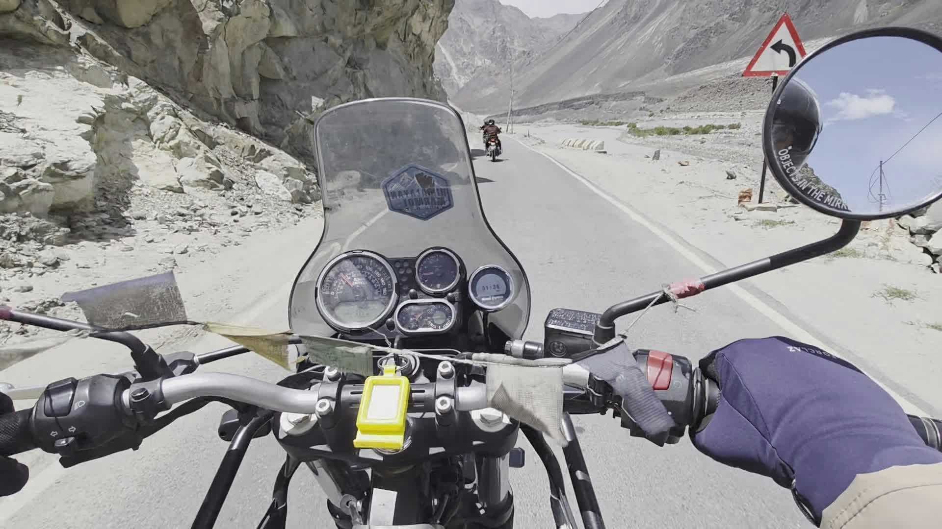 Scenic Motorcycle Roadtrip through Mountain Pass Free Stock Video ...