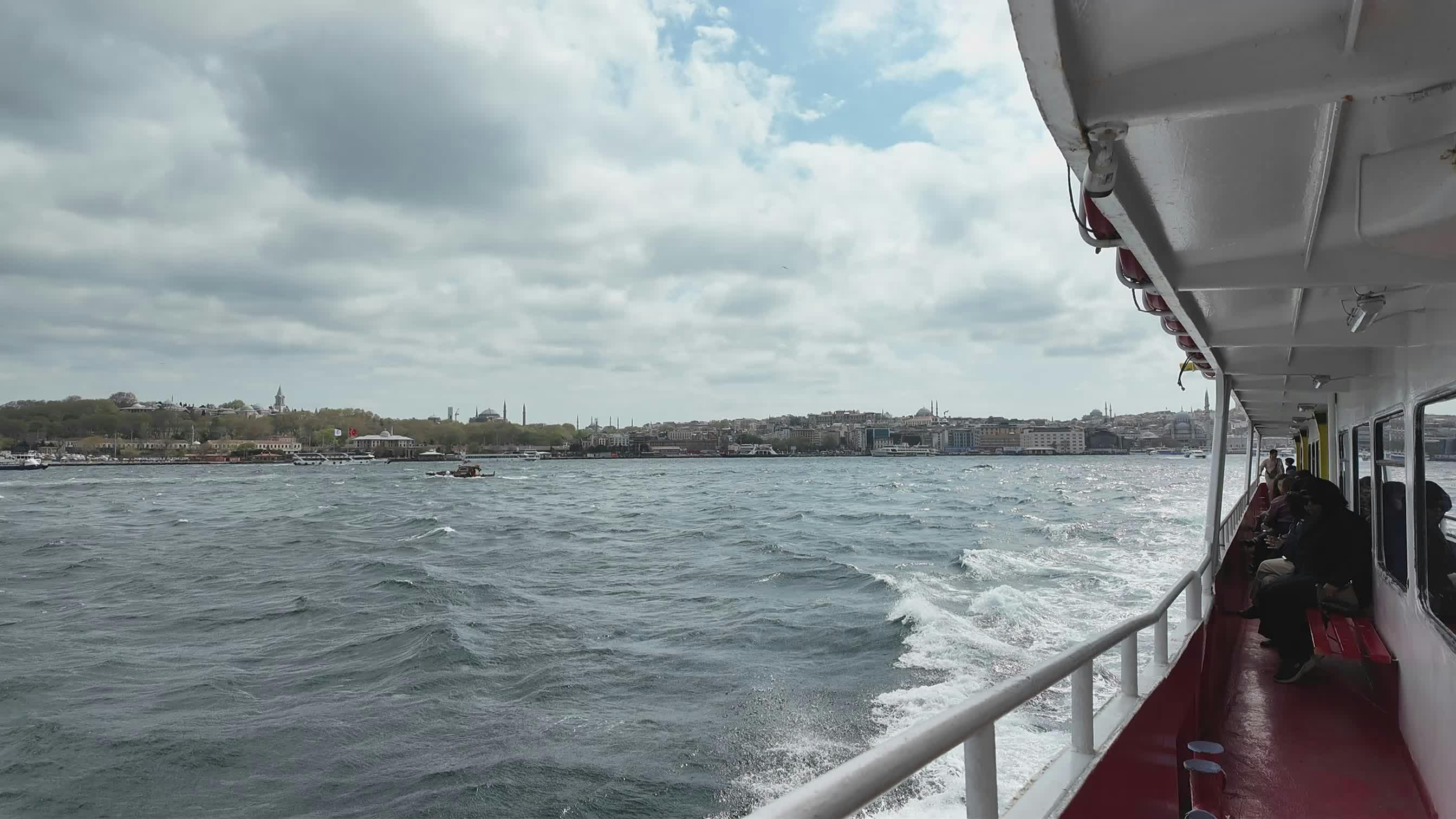 Scenic Bosphorus Strait Ferry Journey Free Stock Video Footage, Royalty ...