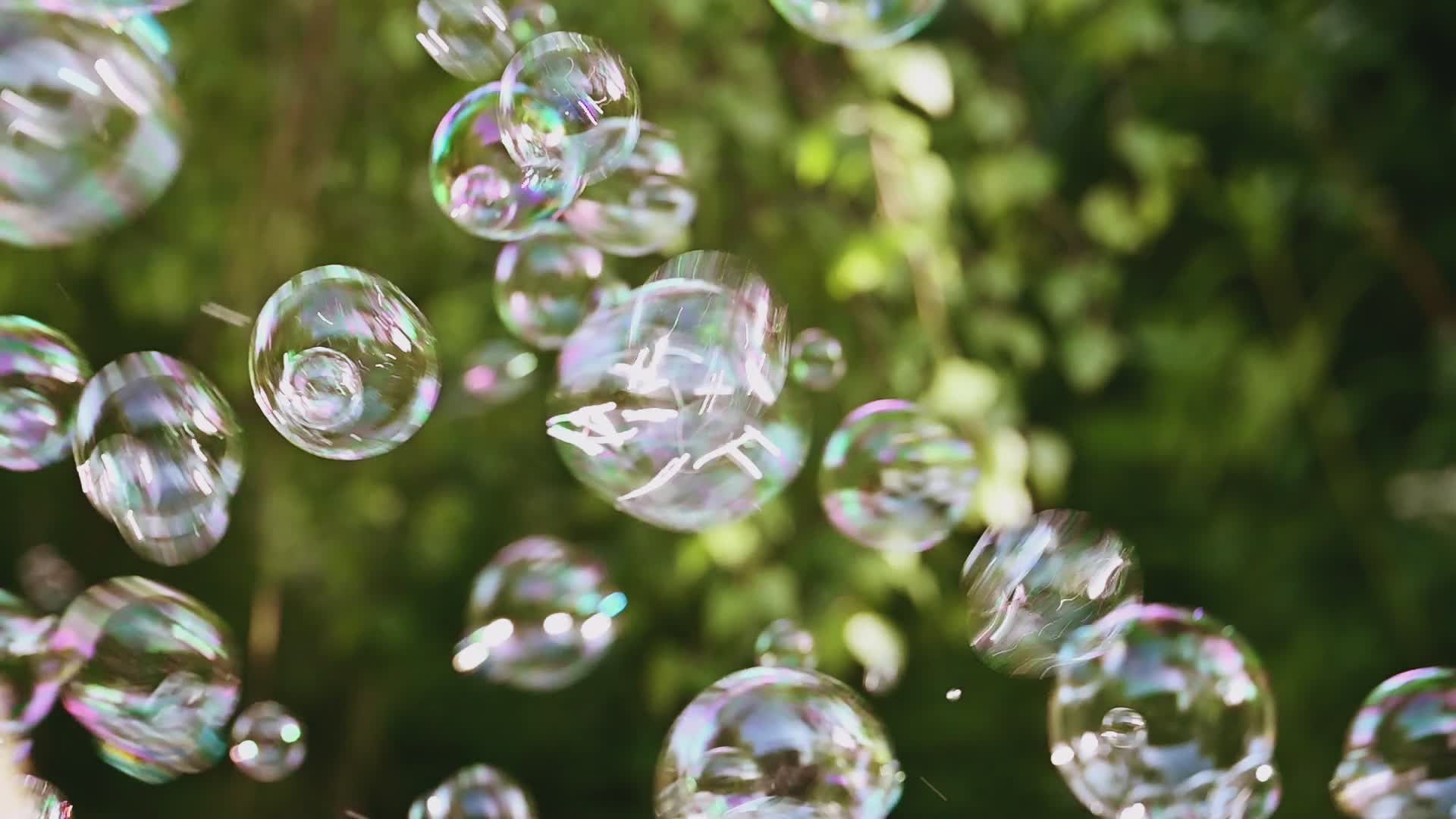 Beautiful Soap Bubbles Floating Outdoors Free Stock Video Footage ...