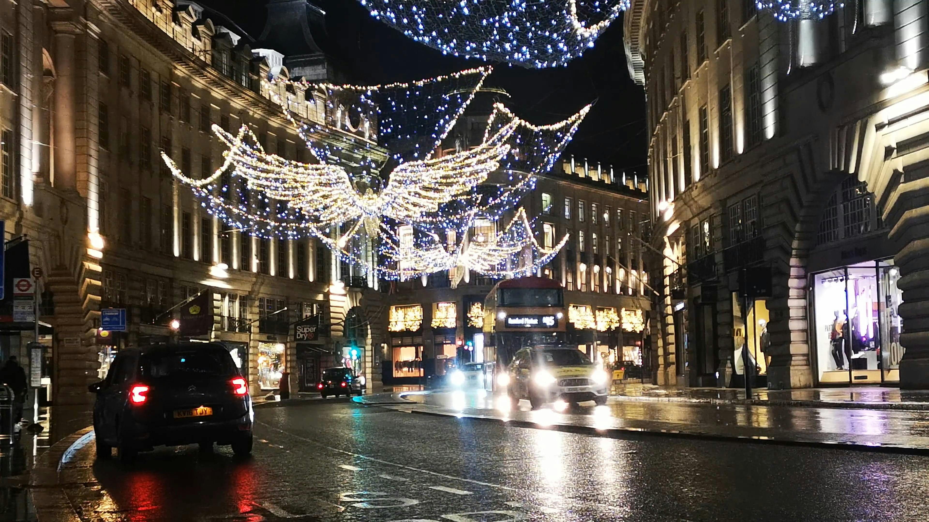 Video Of Christmas Lights During Night Free Stock Video Footage ...