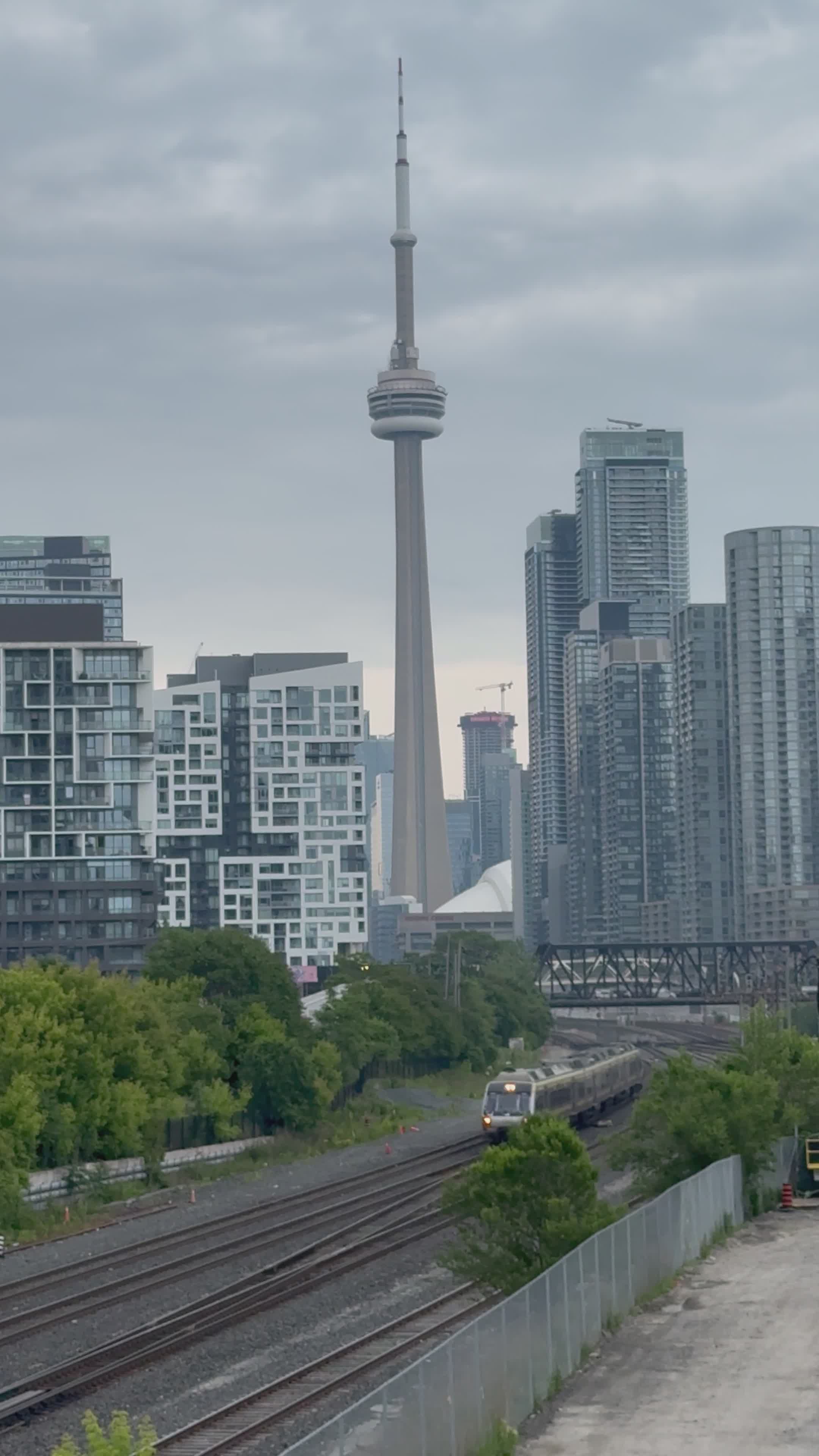 Scenic Toronto Skyline with CN Tower View Free Stock Video Footage ...
