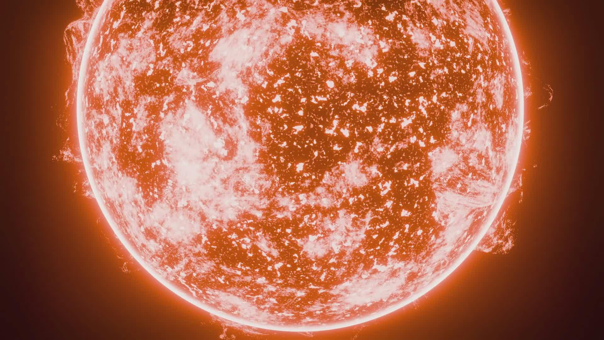 Dynamic Solar Animation with Flare Effects Free Stock Video Footage ...
