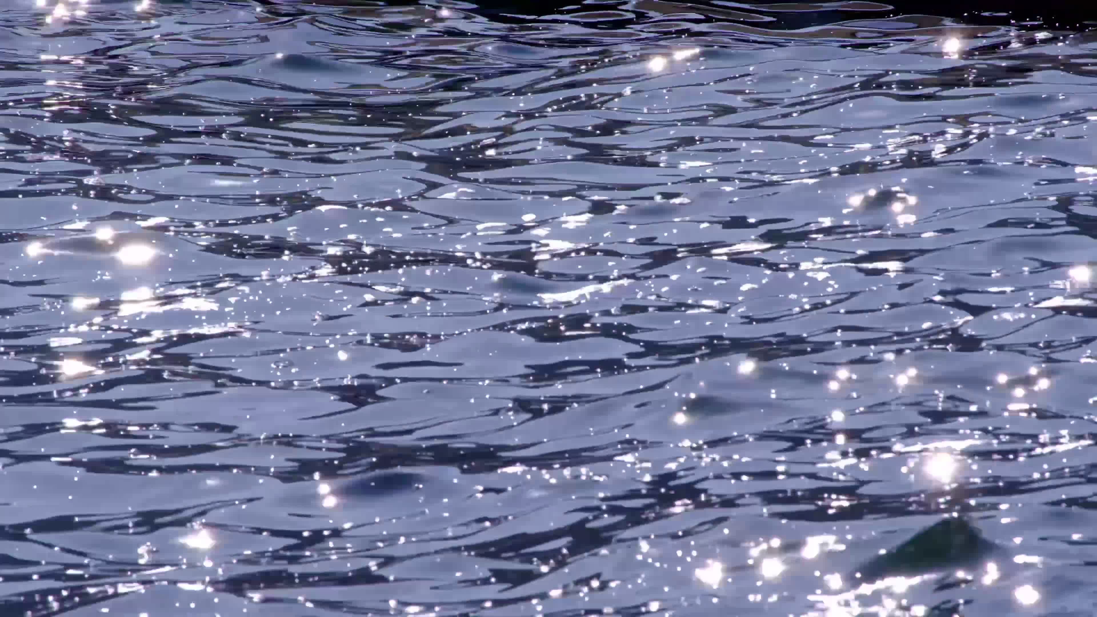 Sparkling Sunlight on Gentle Water Ripples Free Stock Video Footage ...