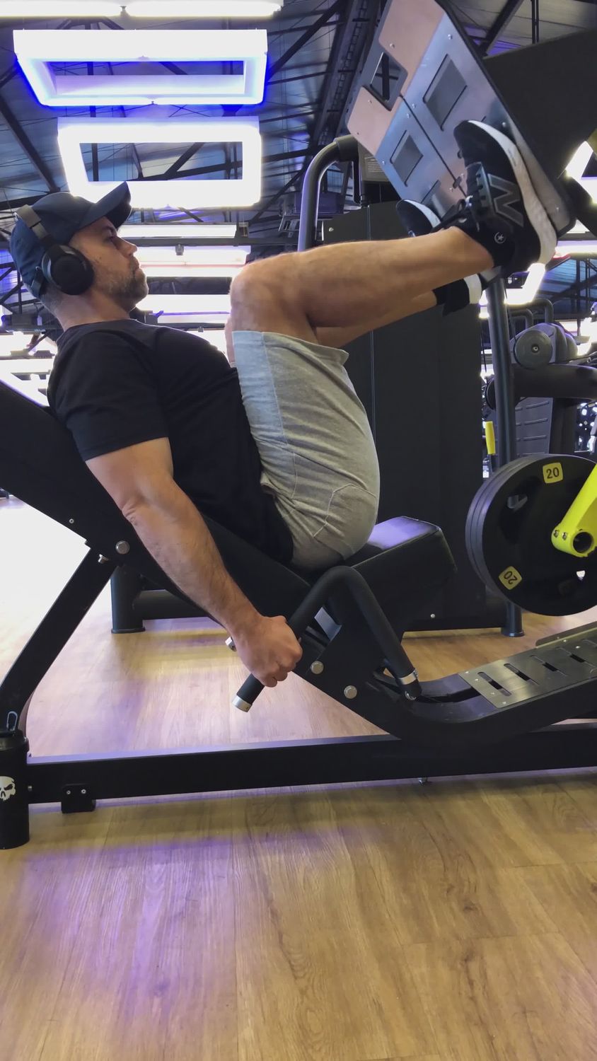 Intense Leg Press Workout in Modern Gym Free Stock Video Footage ...