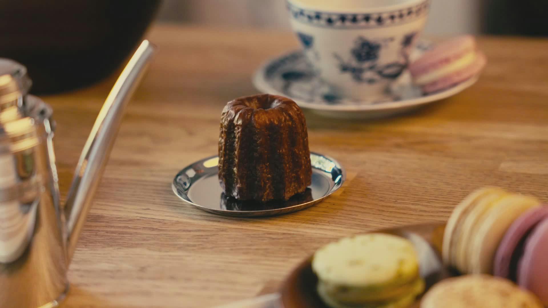 Charming French Tea Time Dessert Setting Free Stock Video Footage ...