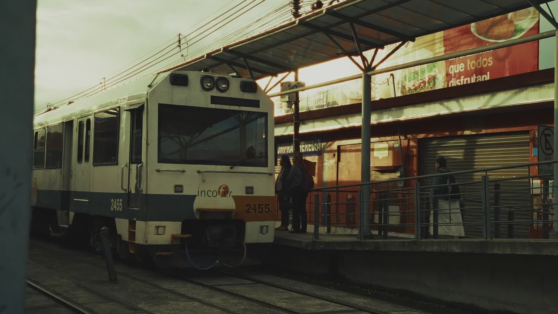 Vintage Train at Station during Late Afternoon Free Stock Video Footage ...