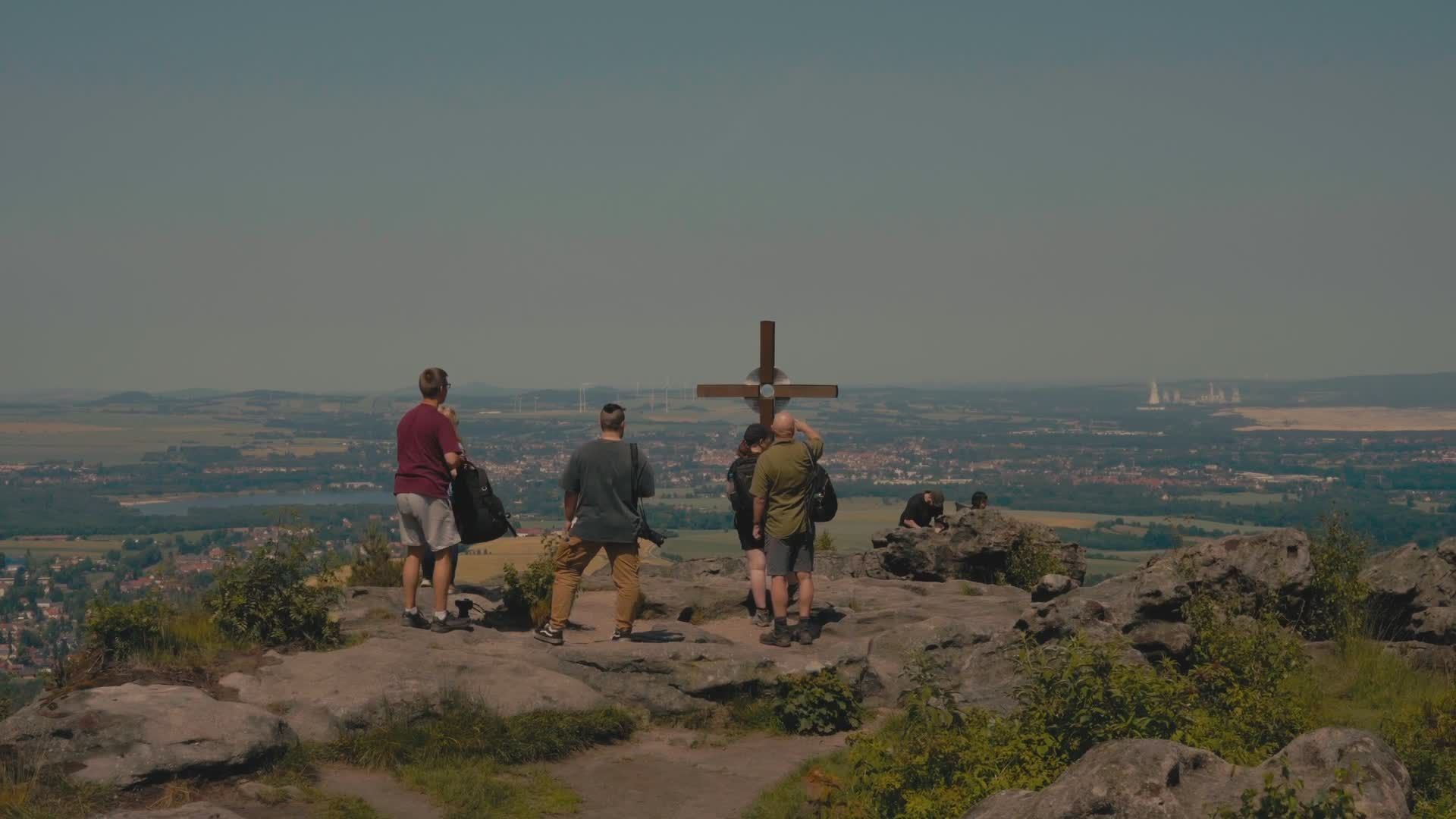 Scenic Hike in Zittauer Gebirge Mountains Free Stock Video Footage ...