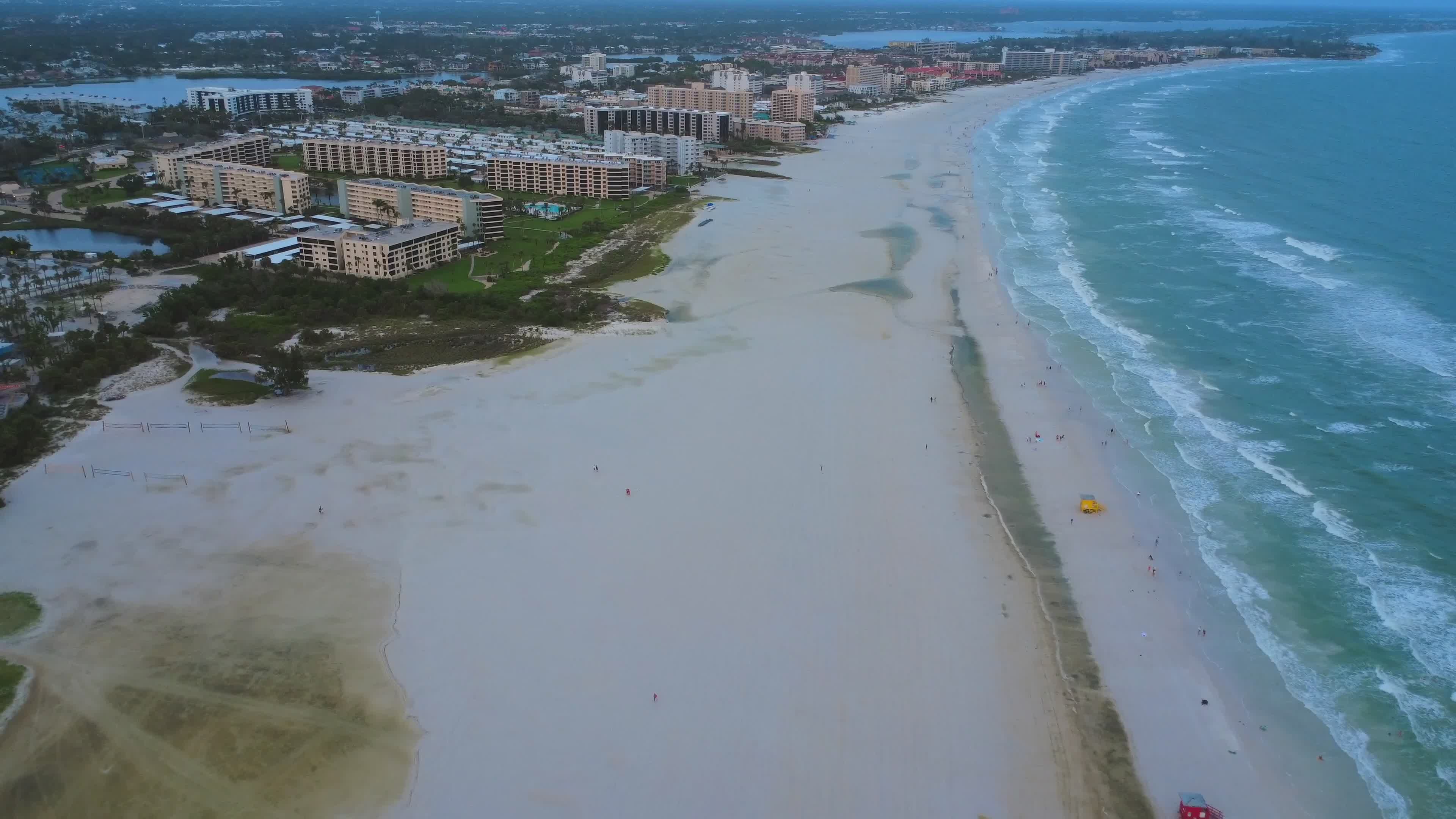 Stunning Aerial View of a Coastal Beachline Free Stock Video Footage ...