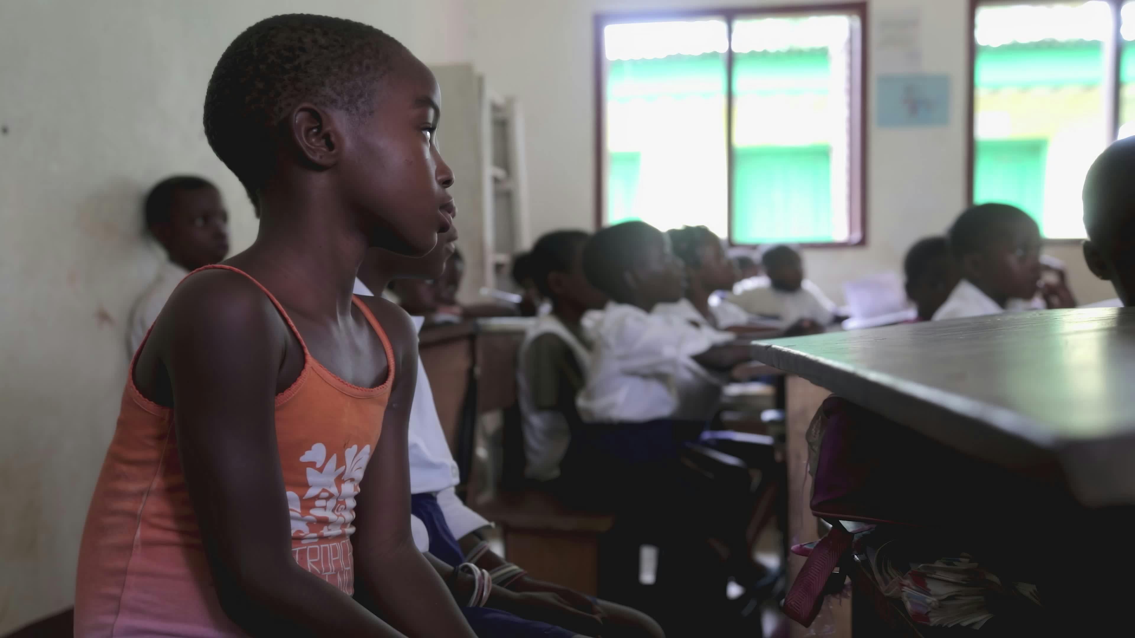 Engaged Students Learning in Rural Classroom Free Stock Video Footage ...