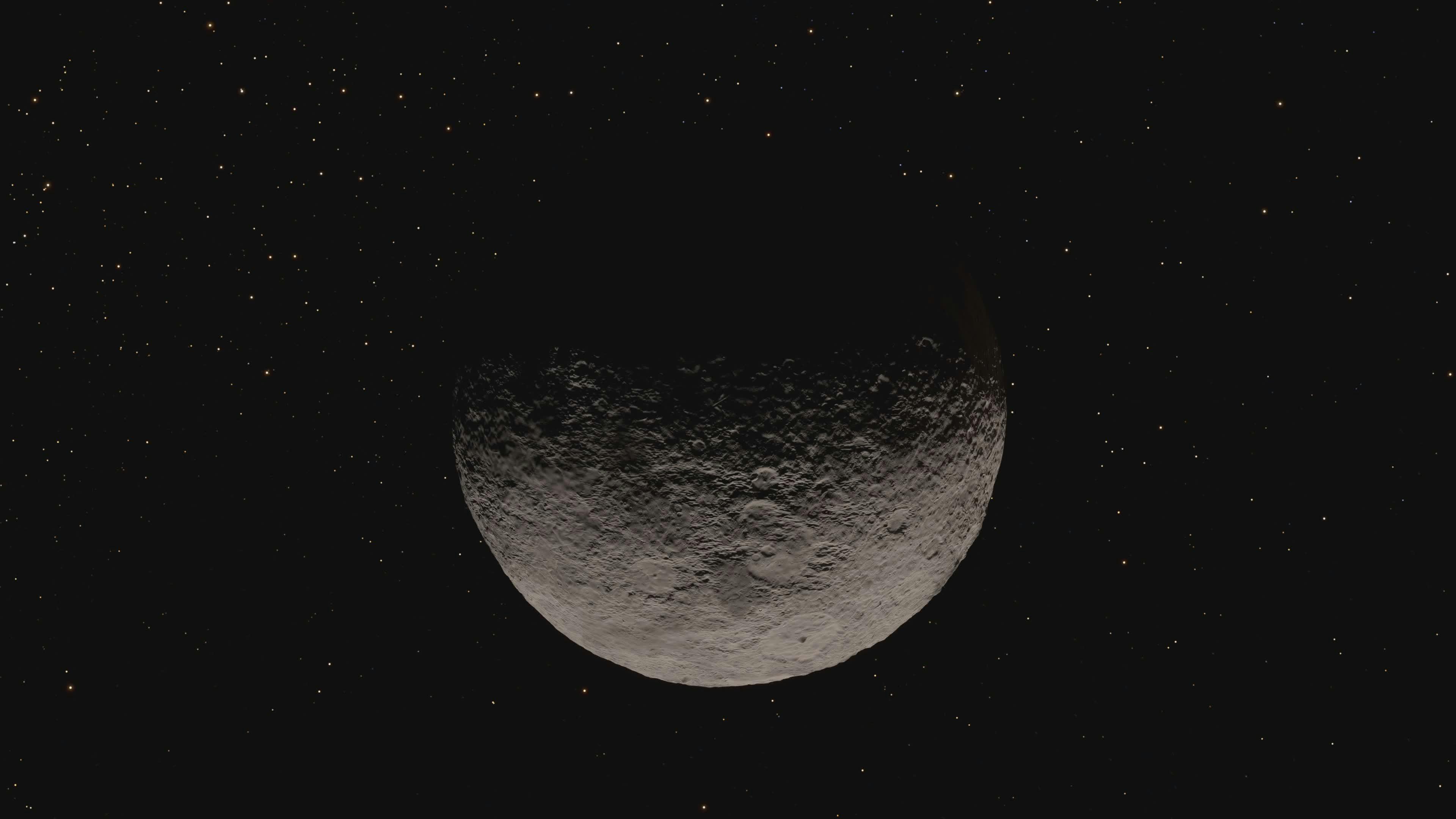 Realistic Moon Rotation with Starry Background Free Stock Video Footage ...