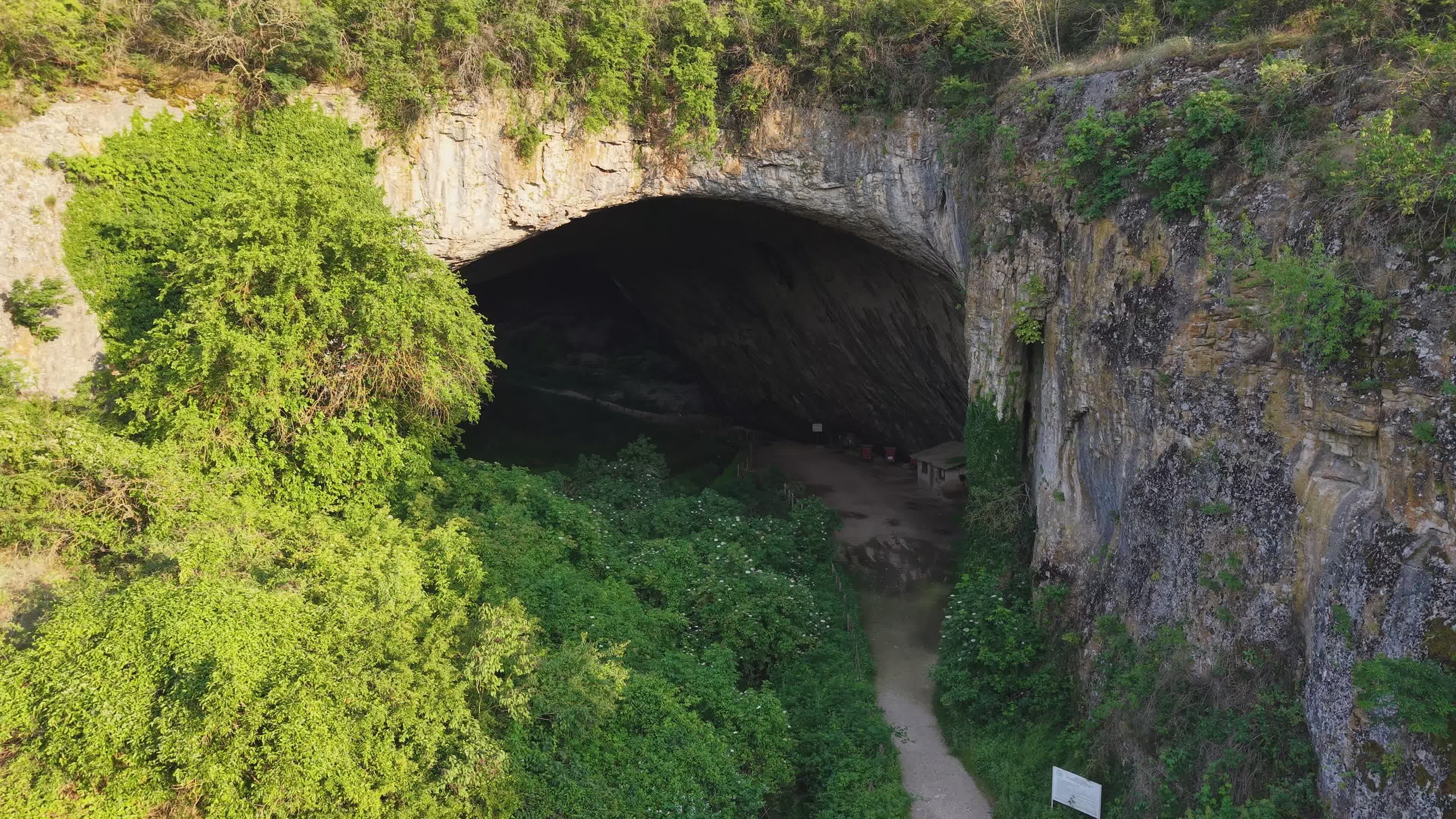 Explore the Majestic Devetashka Cave in Bulgaria Free Stock Video ...