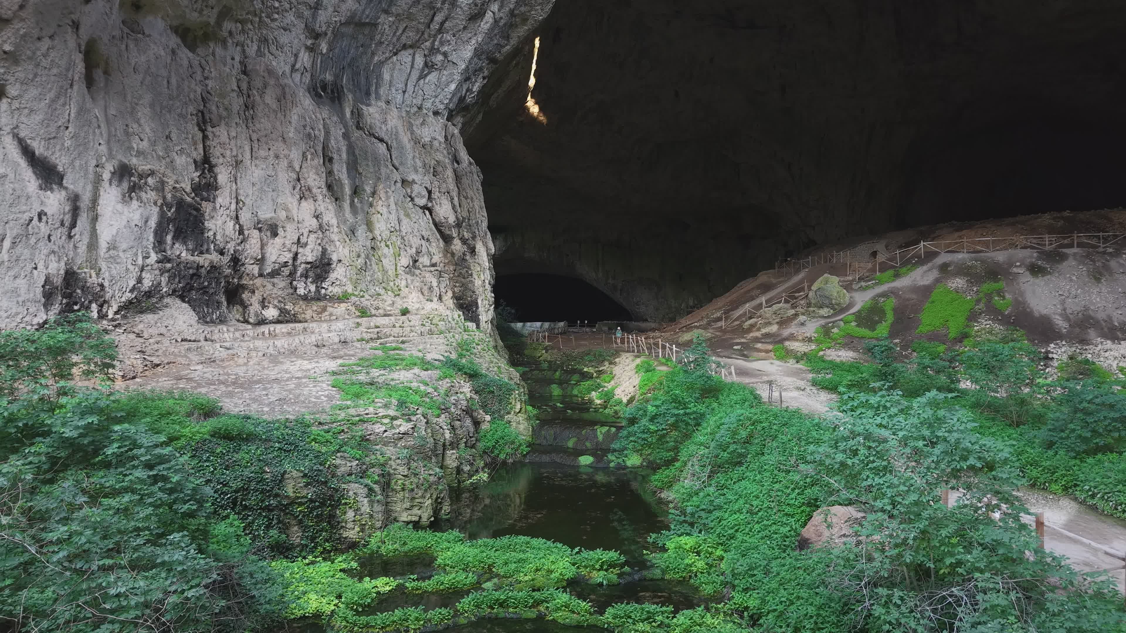 Exploring the Majestic Devetashka Cave in Bulgaria Free Stock Video ...