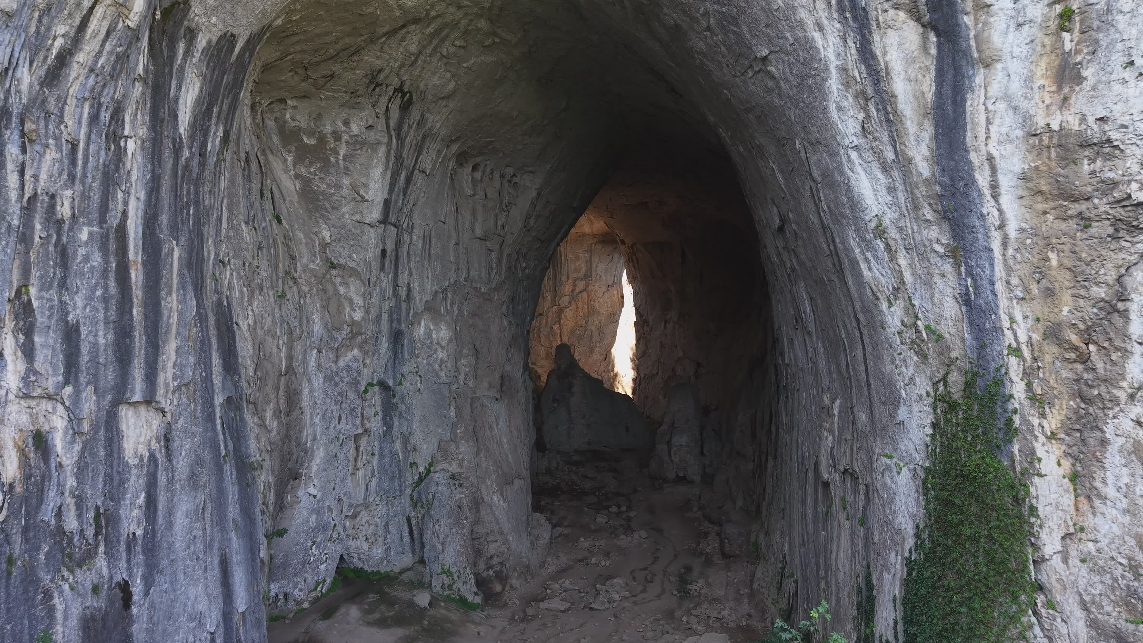 Explore the Majestic Devetashka Cave in Bulgaria Free Stock Video ...