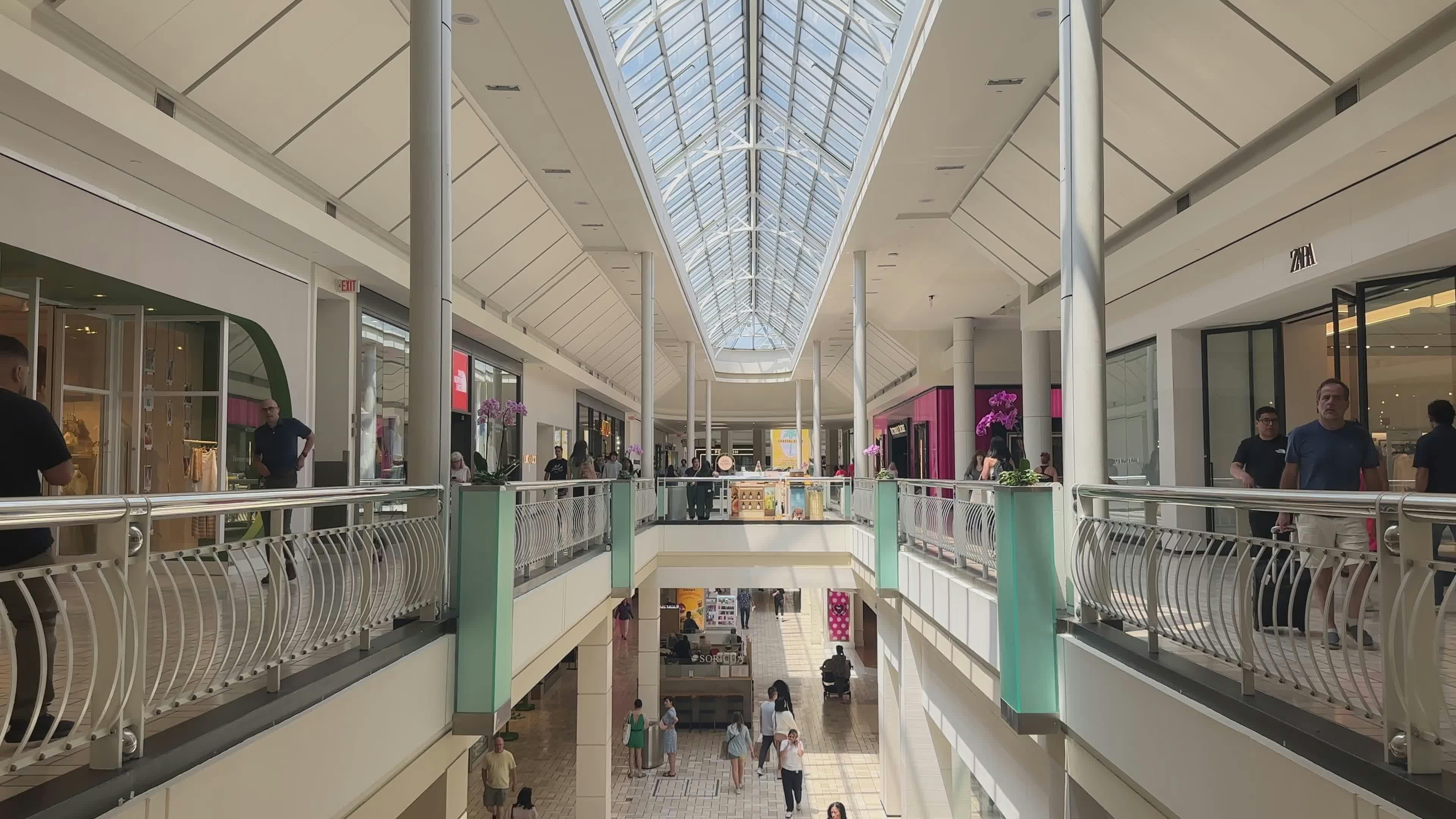 Bright and Busy Shopping Mall Interior Footage Free Stock Video Footage ...