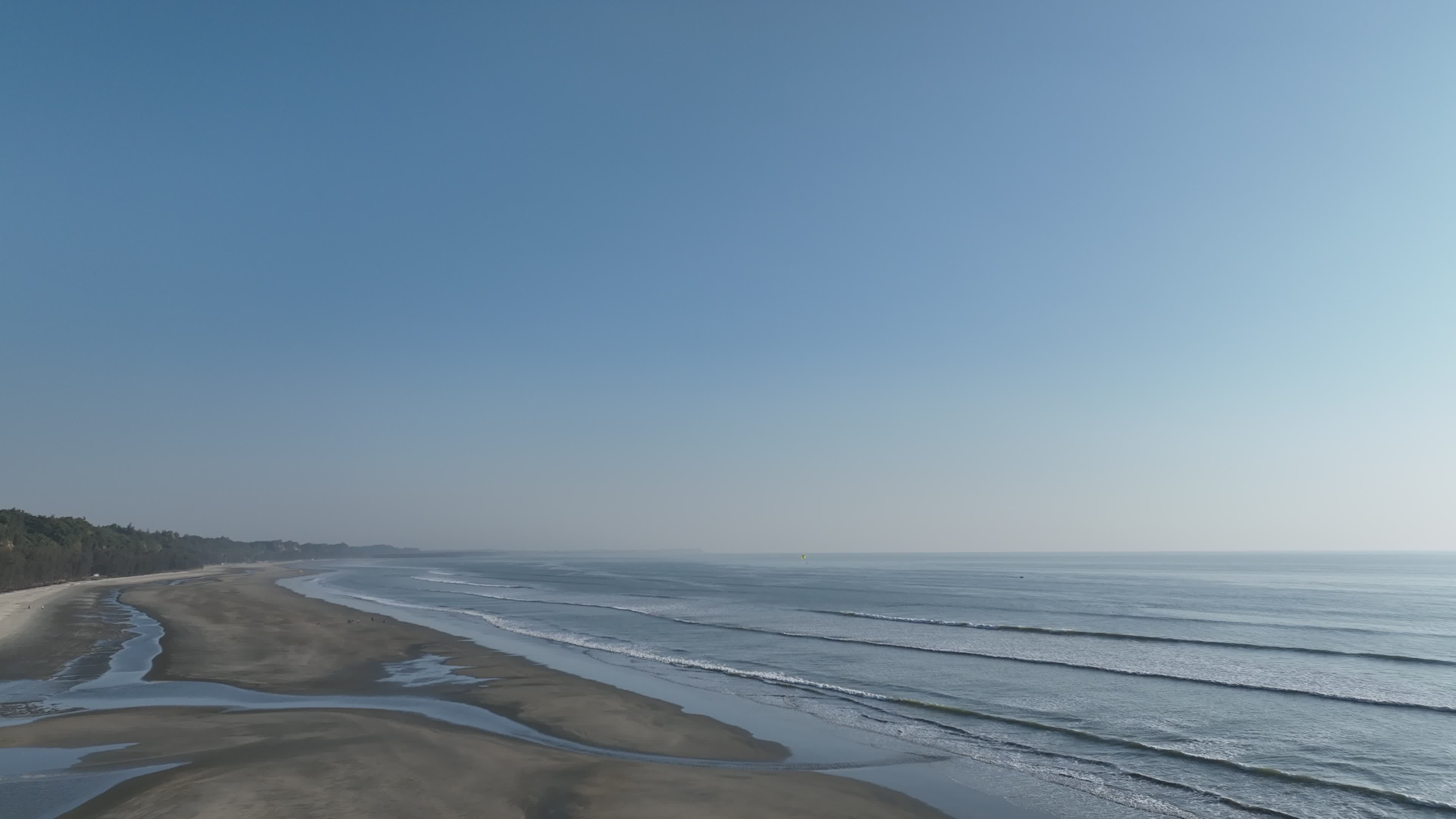 Breathtaking Aerial View of Cox's Bazar Beach Free Stock Video Footage ...