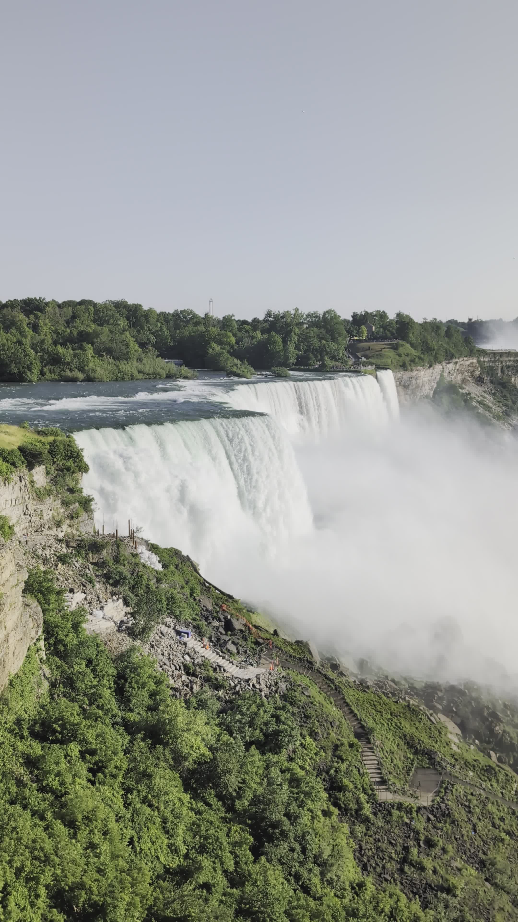 Breathtaking Aerial View of Niagara Falls Free Stock Video Footage ...