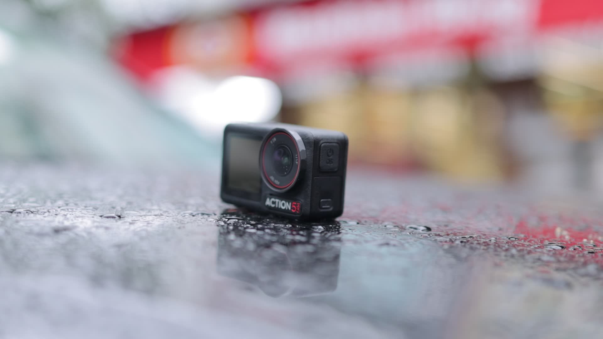 Action Camera in Focus on Wet Surface Free Stock Video Footage, Royalty ...