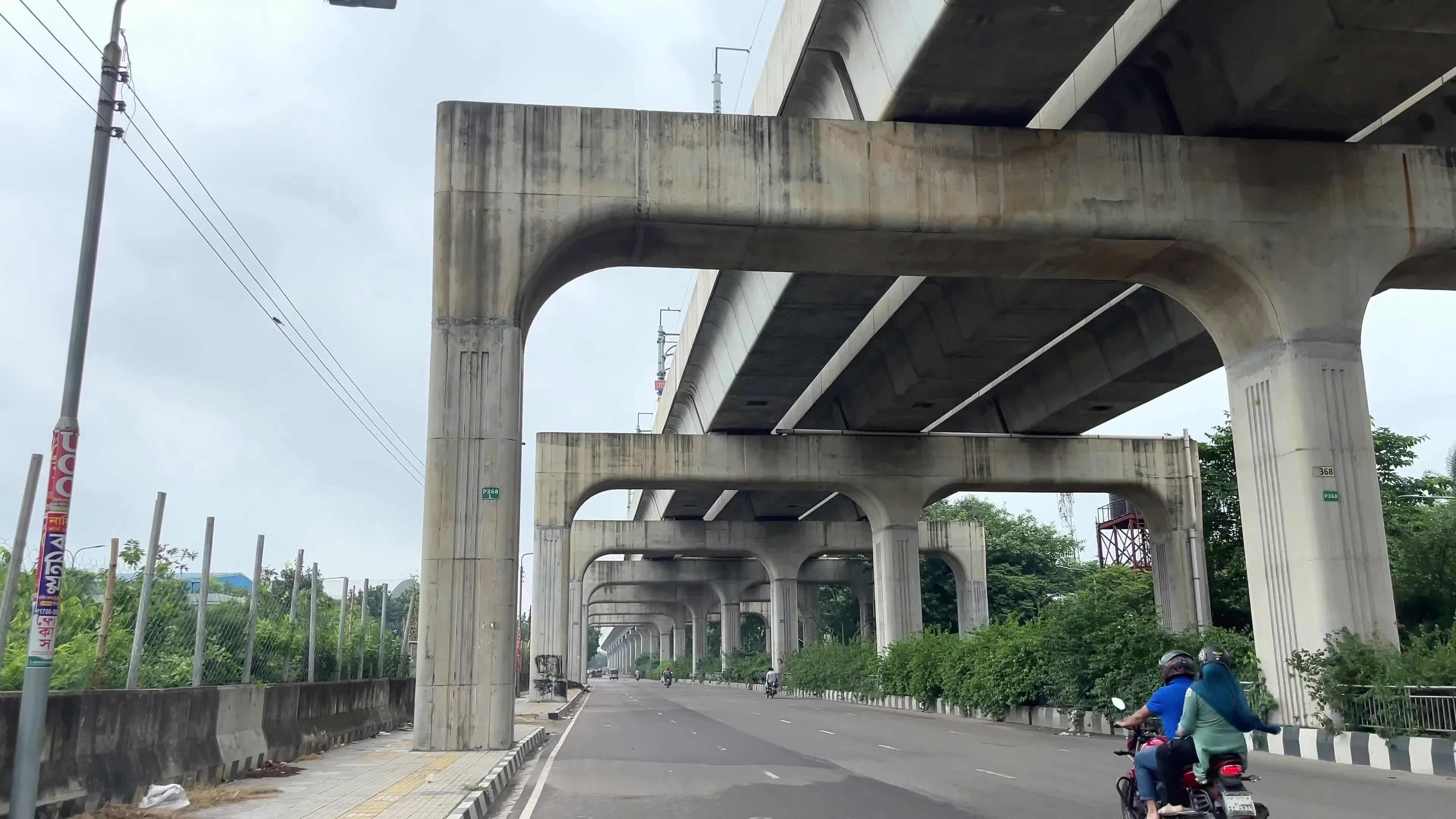 Urban Elevated Highway on Cloudy Day Free Stock Video Footage, Royalty ...