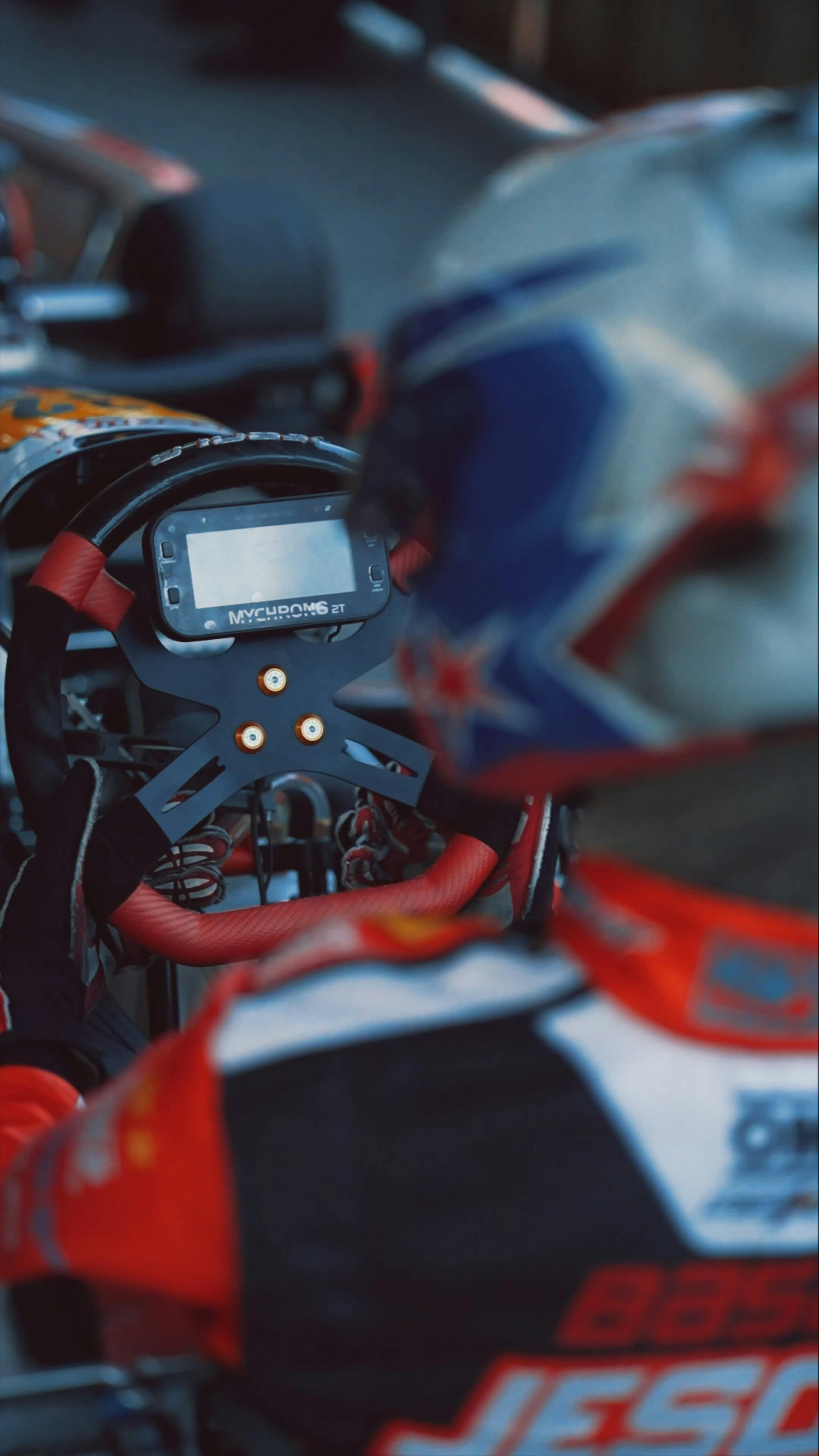 Go-Kart Racer Focused on Track Monitor Free Stock Video Footage ...