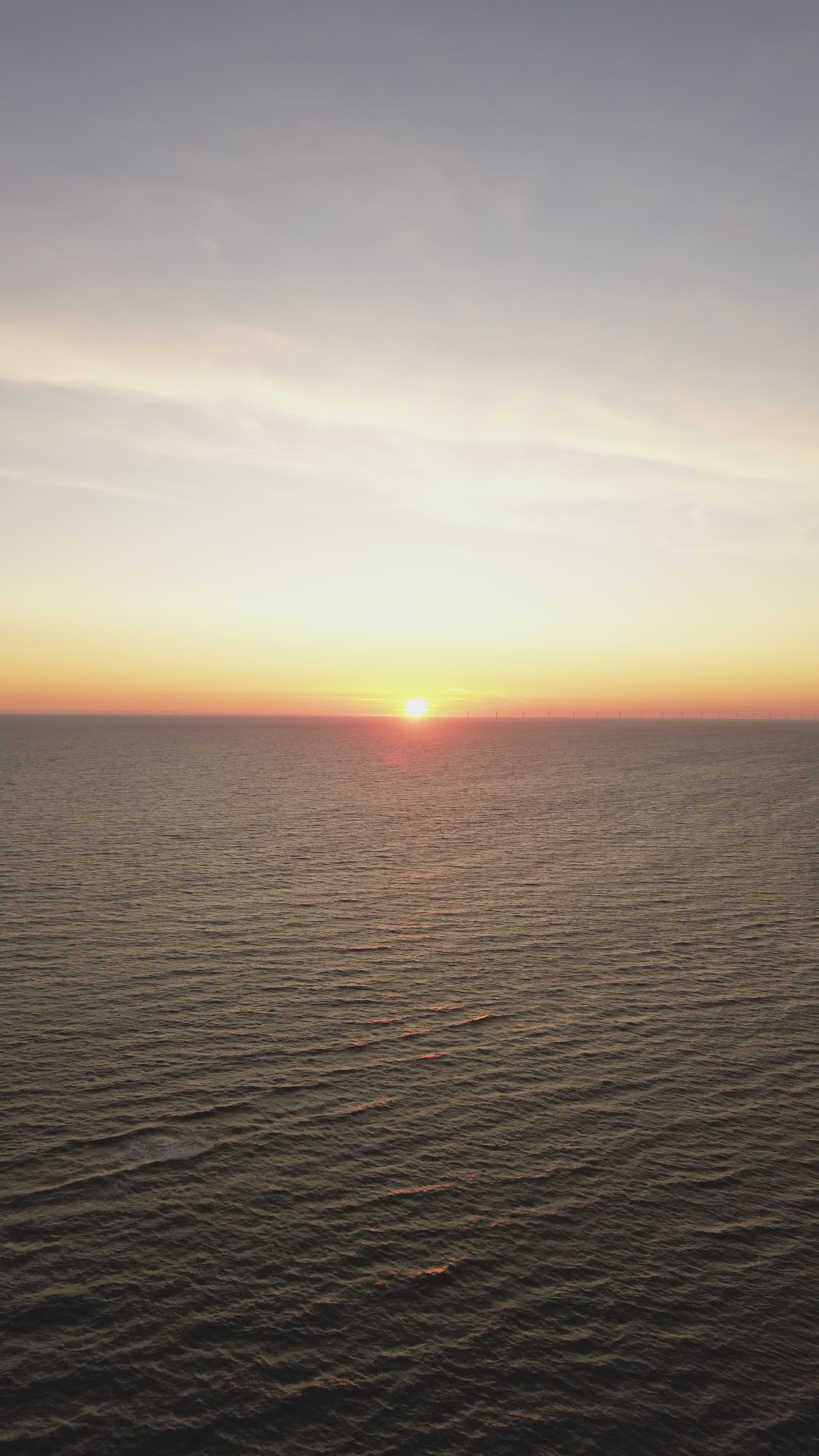 Beautiful Sunset Over Calm Ocean Horizon Free Stock Video Footage ...