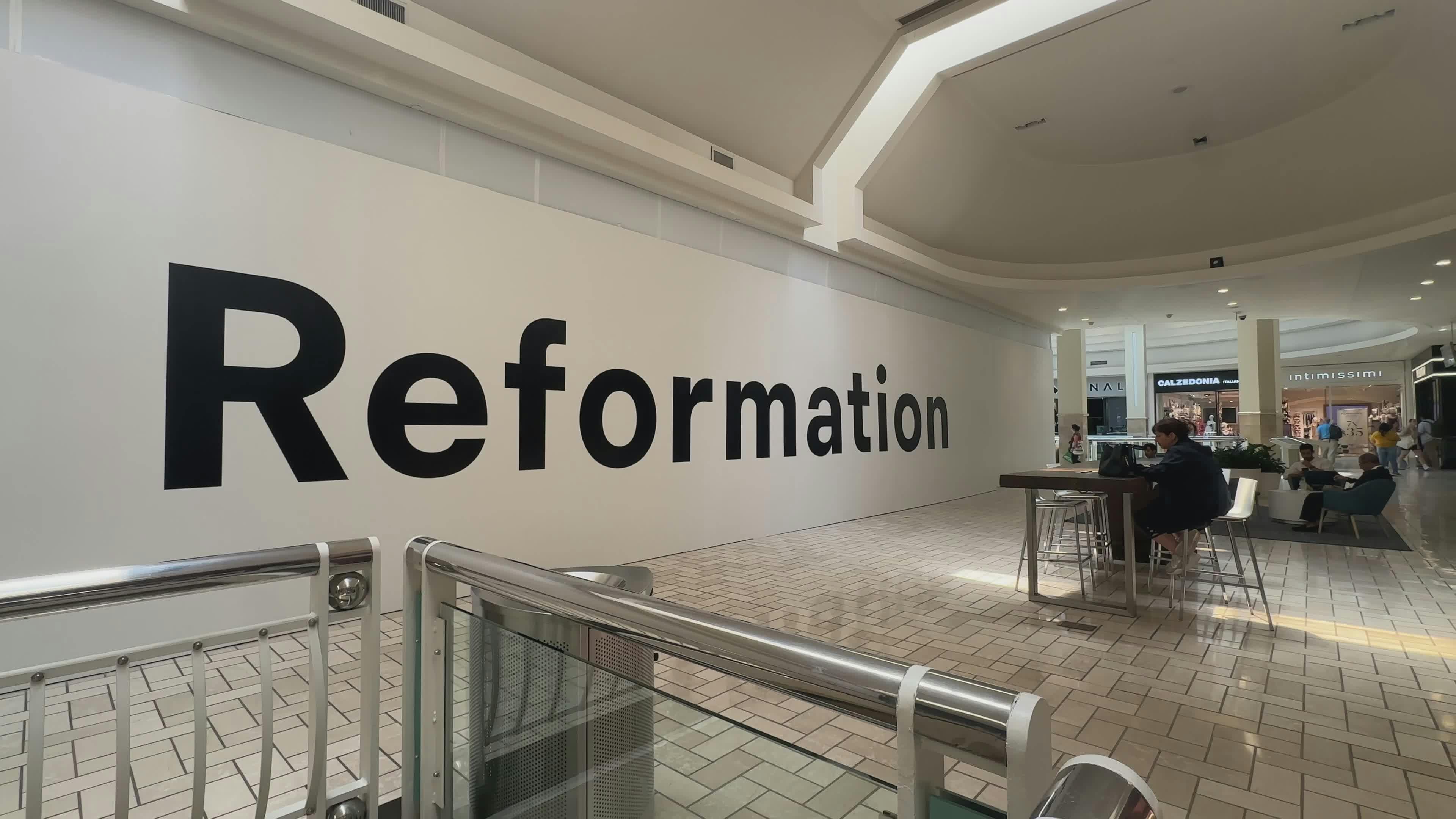Reformation Storefront in Indoor Mall Setting Free Stock Video Footage ...