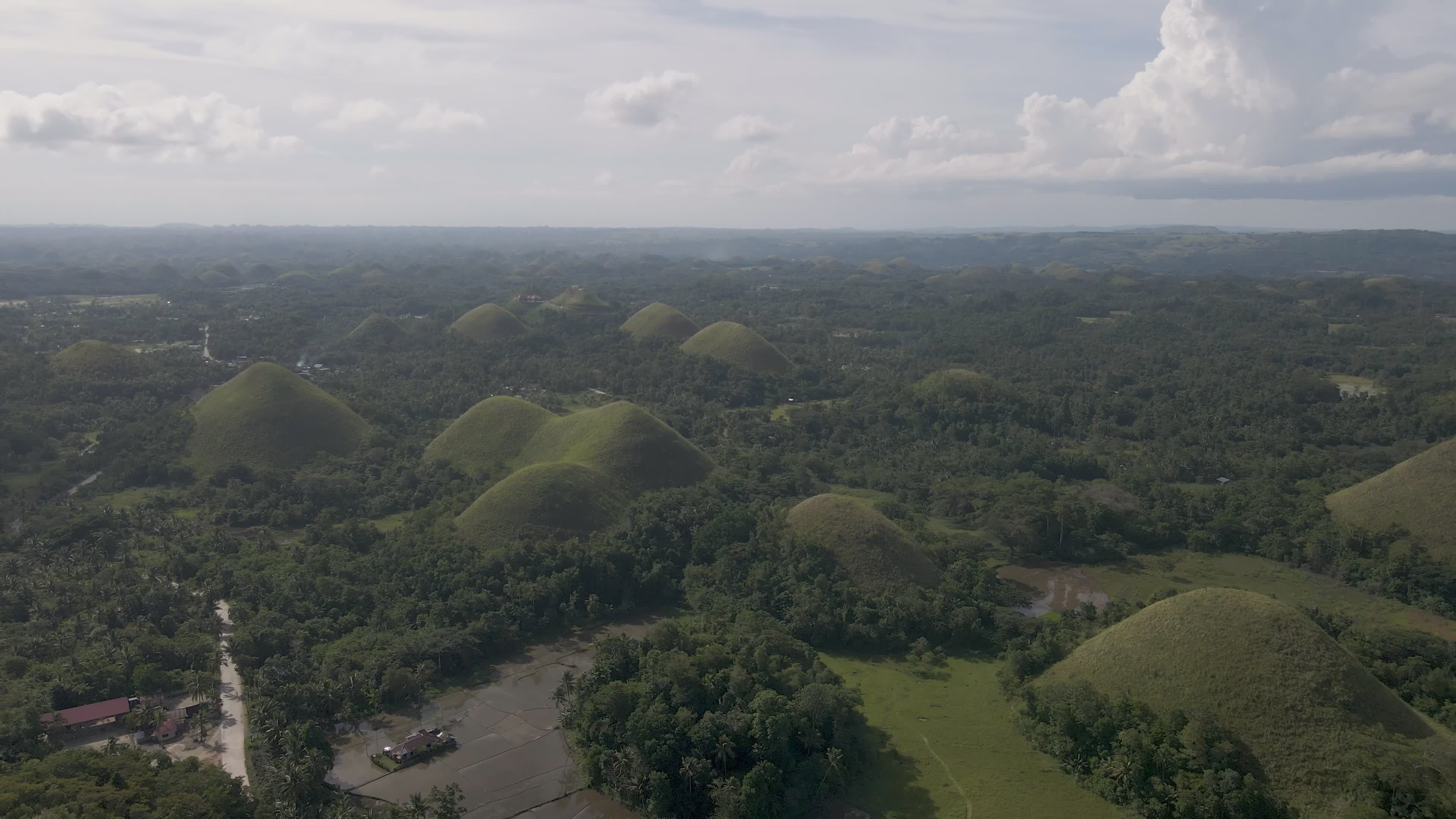Aerial View of Bohol's Chocolate Hills at Daytime Free Stock Video ...