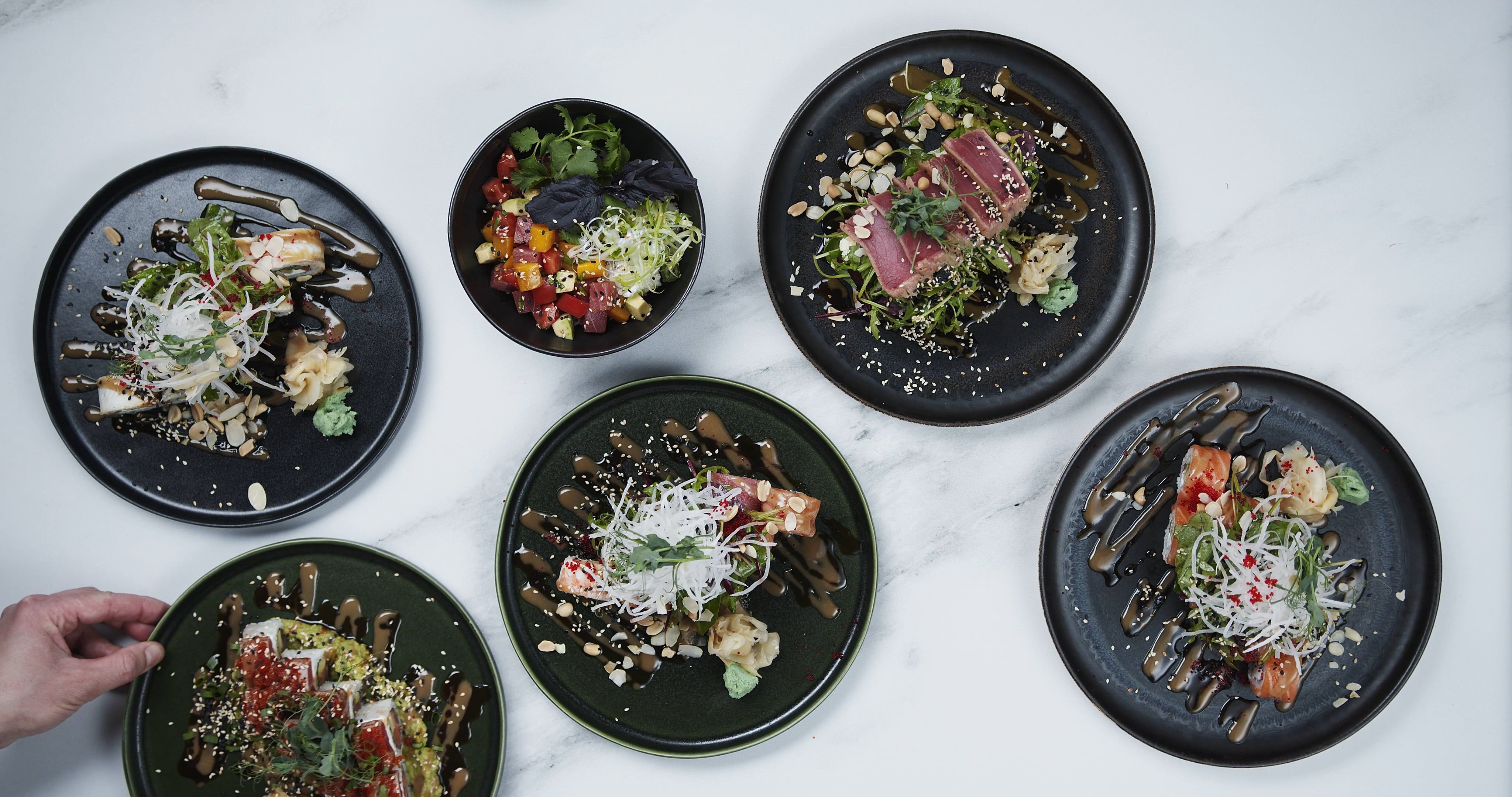 Plating Presentation For Different Kind Of Japanese Food Dishes Free ...