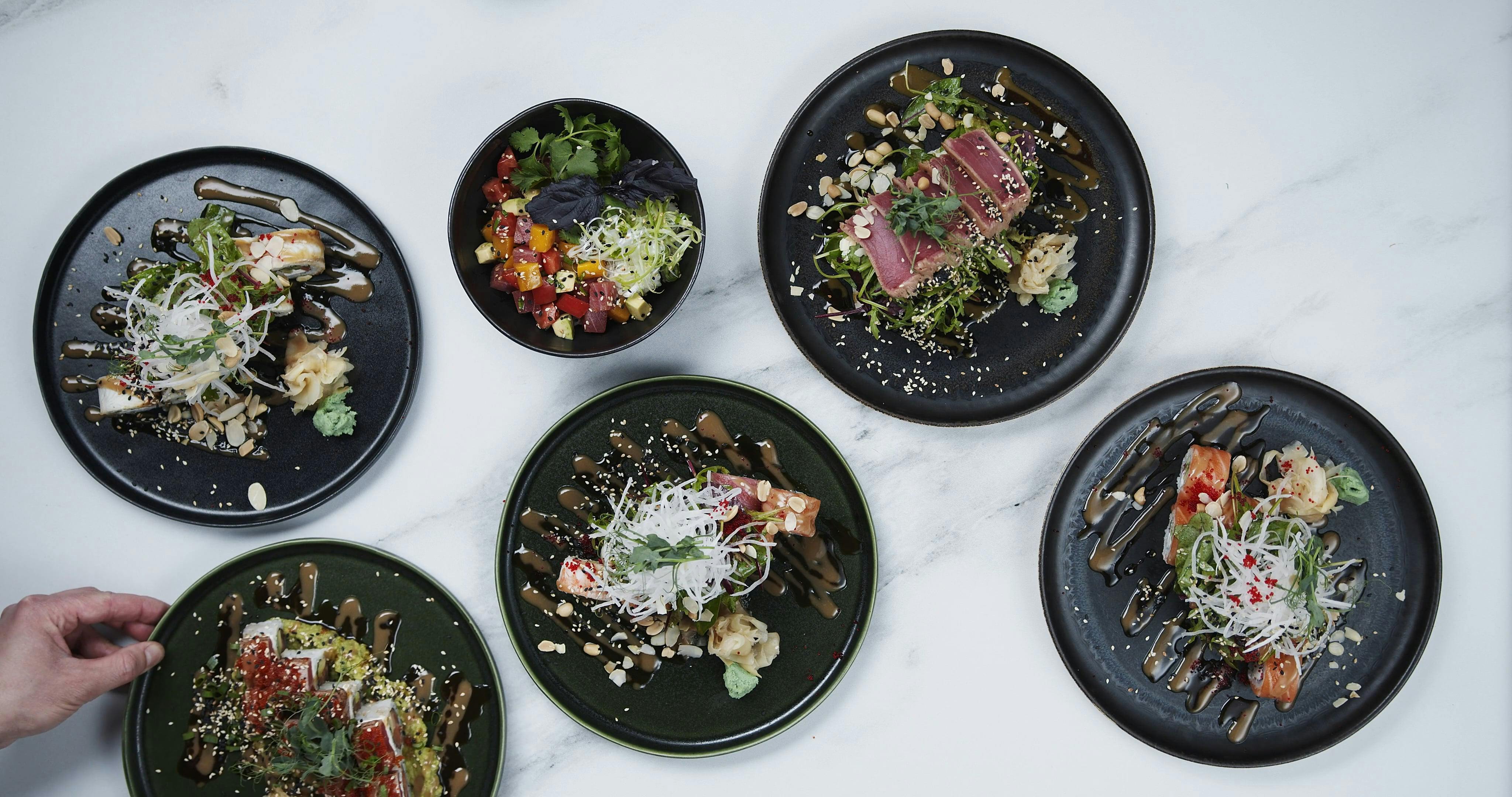 Plating Presentation For Different Kind Of Japanese Food Dishes · Free ...