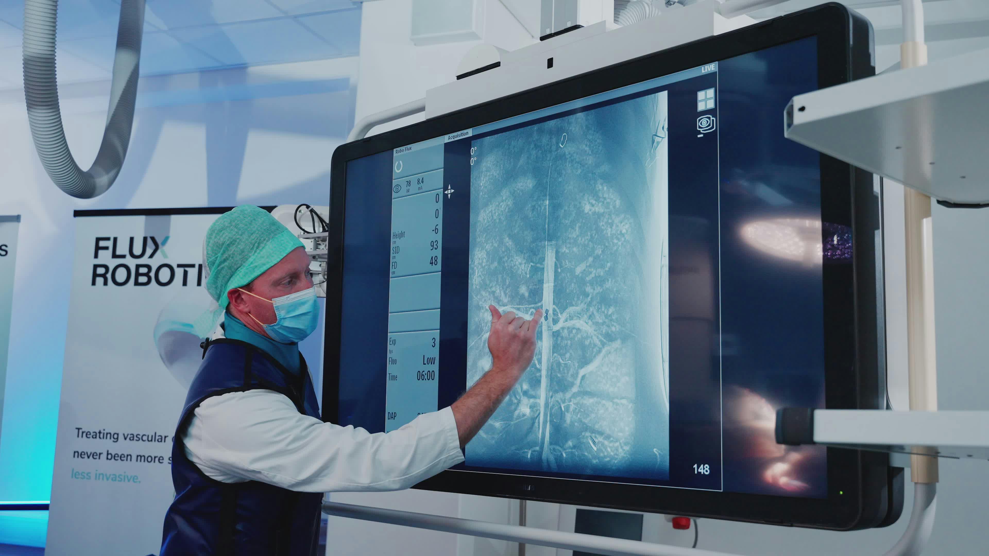 Surgeon Operating Robotic Surgery System Free Stock Video Footage ...