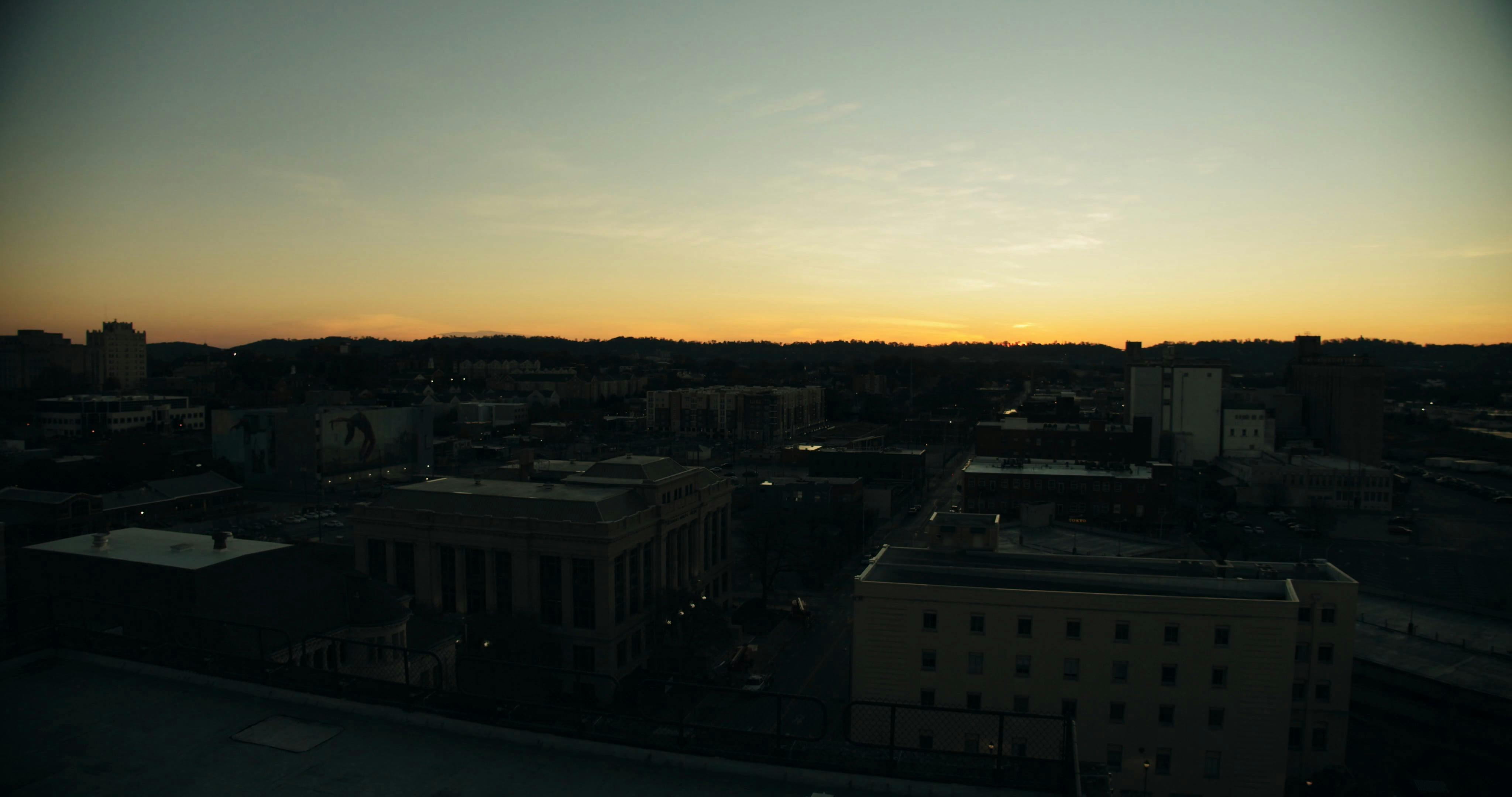 Sun Rising Over The City Begins The Daily City Life · Free Stock Video