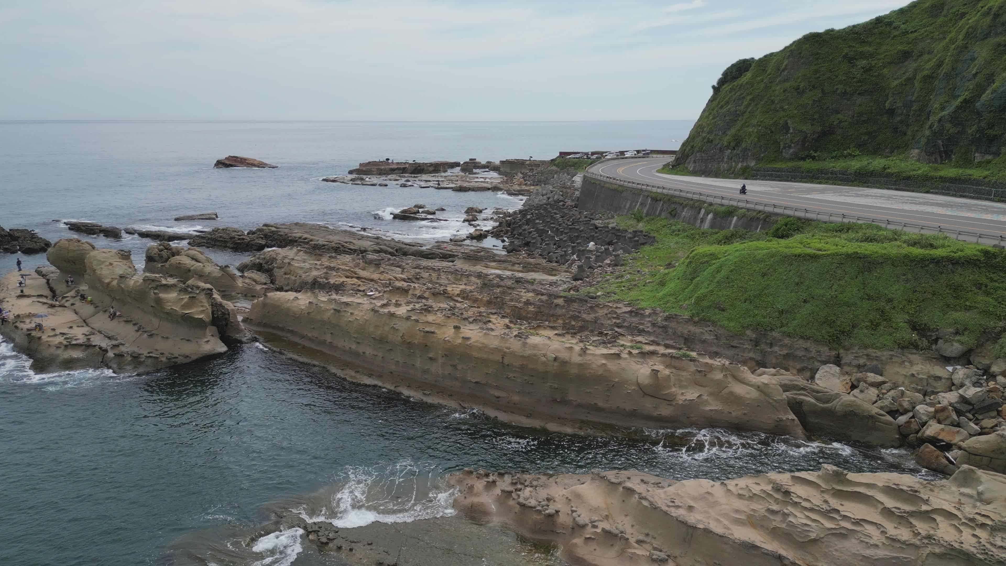 Scenic Coastal Road Trip Along Cliffside Views Free Stock Video Footage ...
