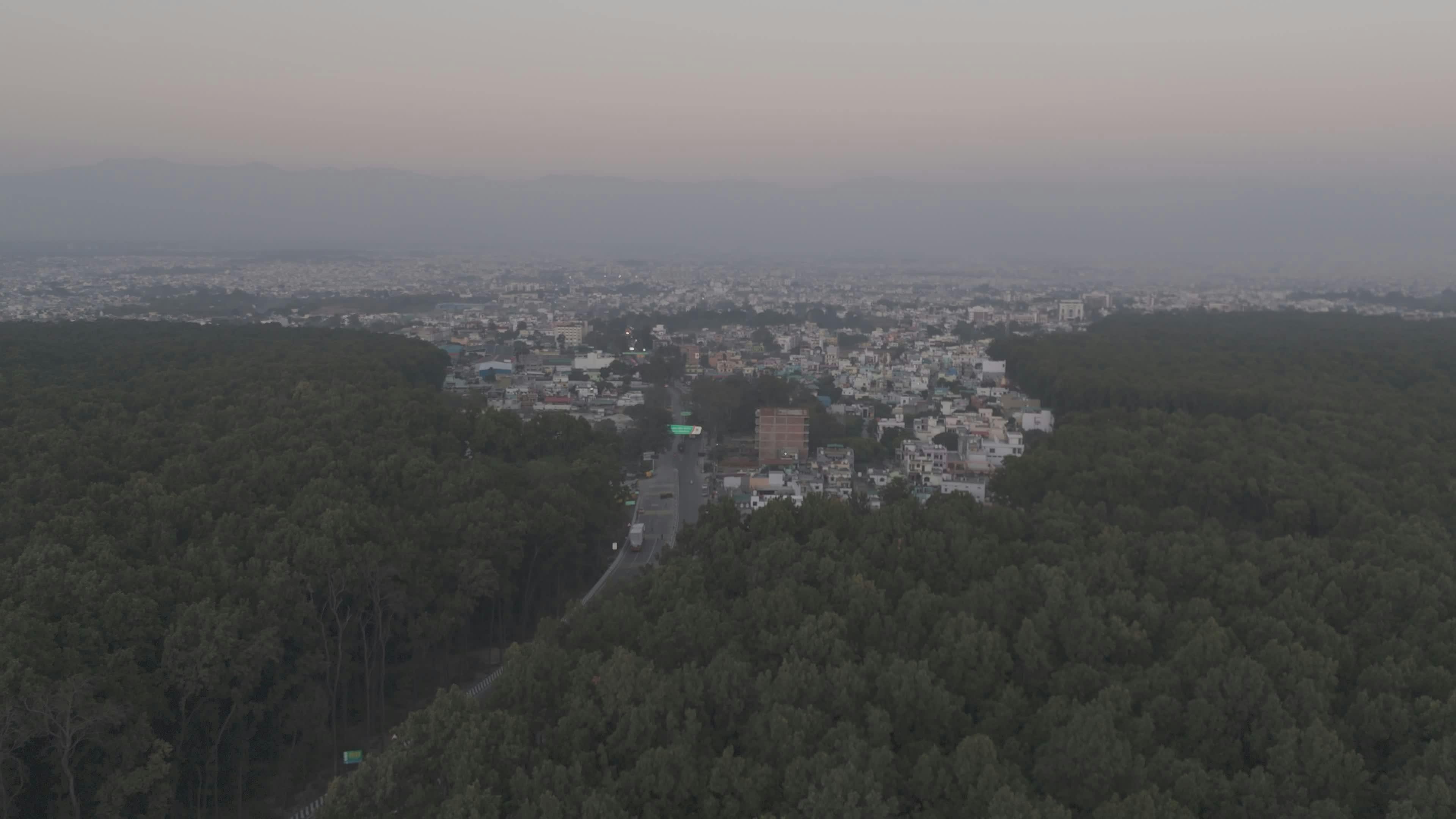 Aerial View of Dehradun at Dusk in 4K Free Stock Video Footage, Royalty ...