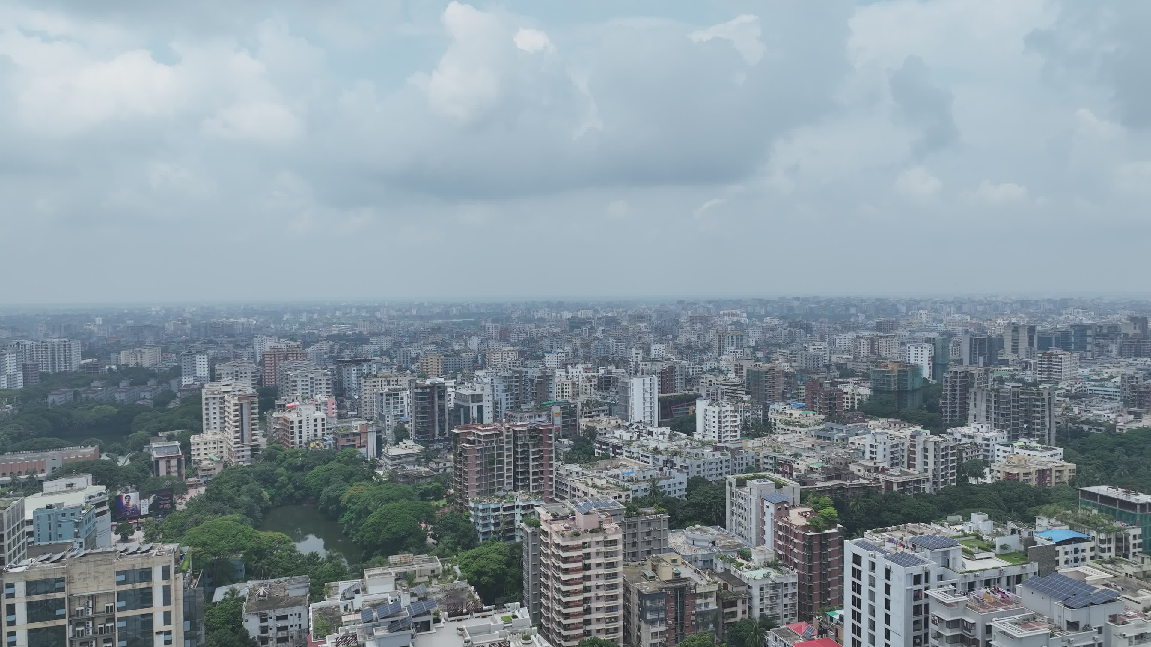 Stunning Aerial View of Dhaka Cityscape Free Stock Video Footage ...